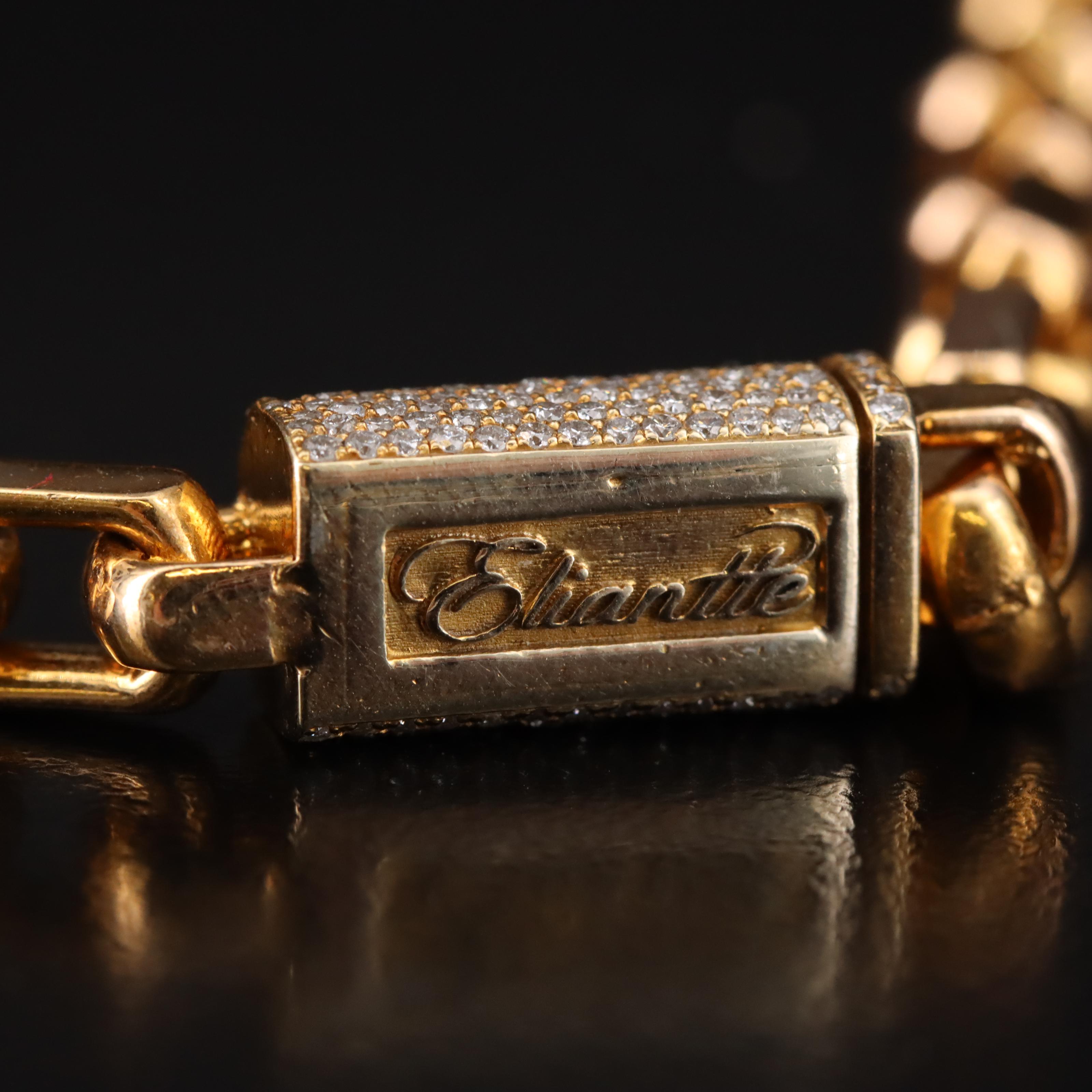 Eliantte 14K Necklace with 1.00 CTW Diamond Clasp | EBTH