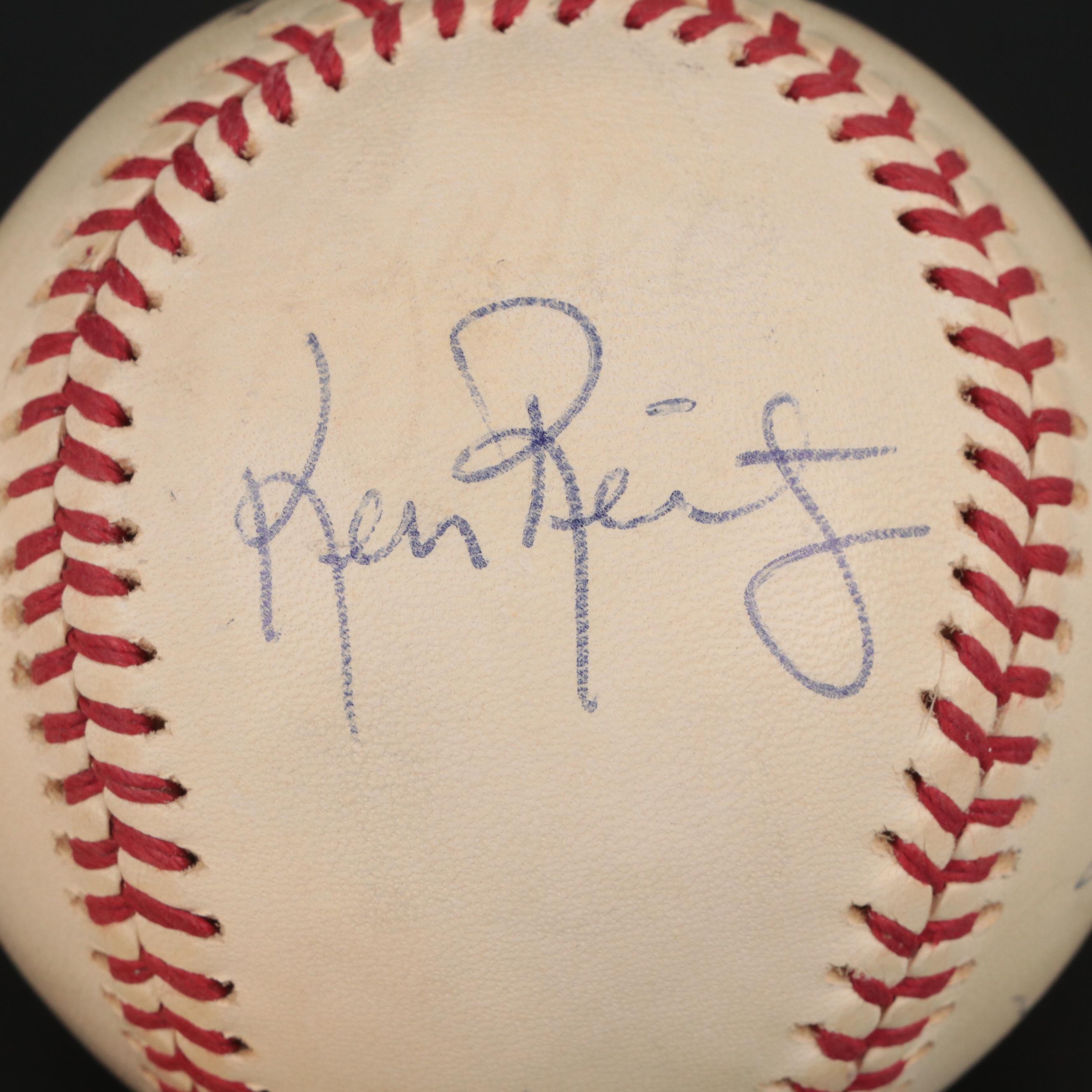 Pee Wee Reese, Al Barlick, and Ken Reitz Signed Baseballs with More ...
