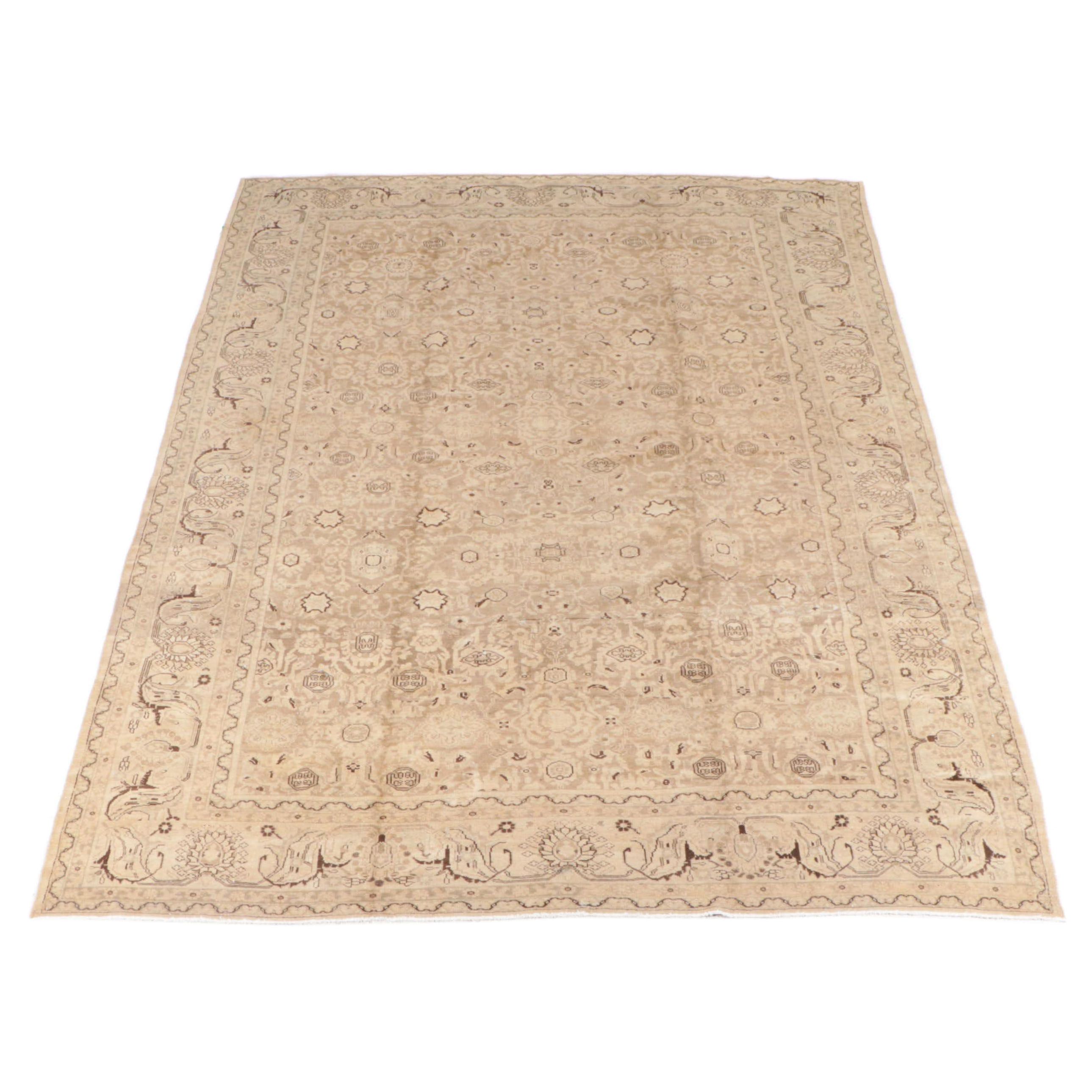 10'4 x 13'5 Hand-Knotted Turkish Antalya Room Sized Rug | EBTH