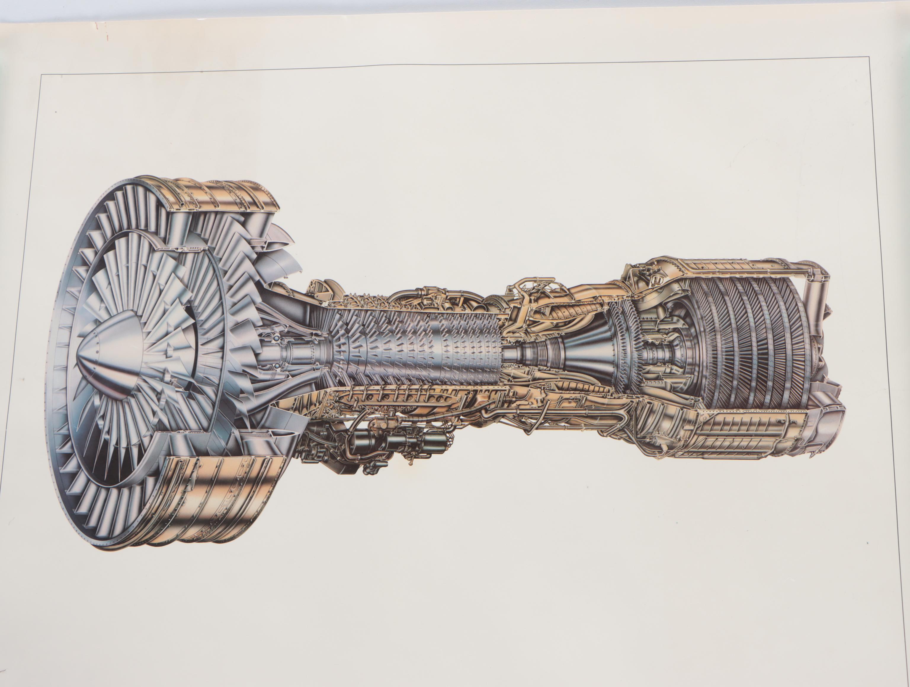 General Electric TF39 Transparent Poster, Manuals, Engine Model and ...