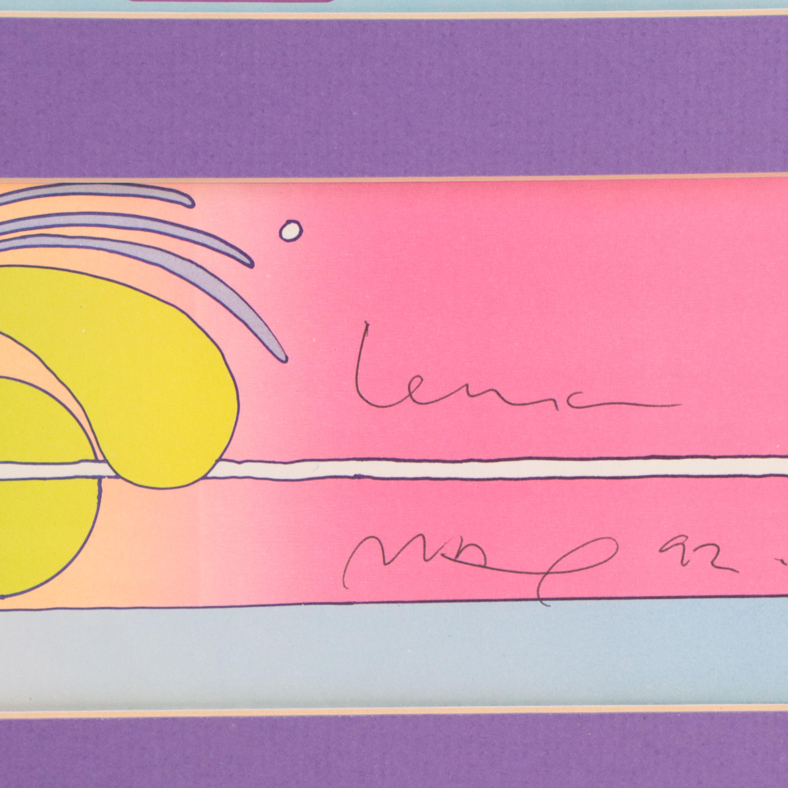 Peter Max Offset Lithographs with Personalized Dedications, 1992 | EBTH
