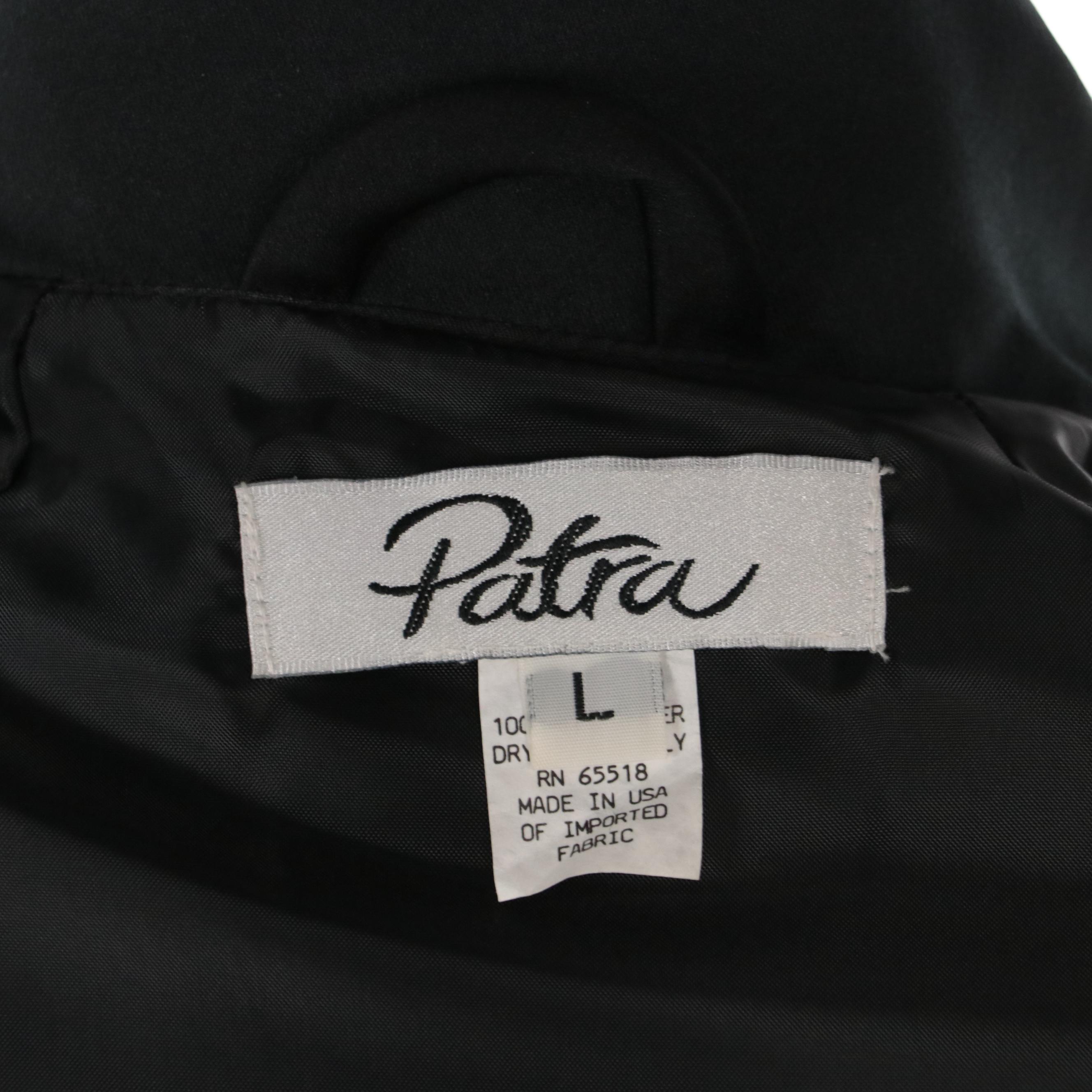 Lauren by Ralph Lauren Black Velvet Blazer and Patra Black Satin ...