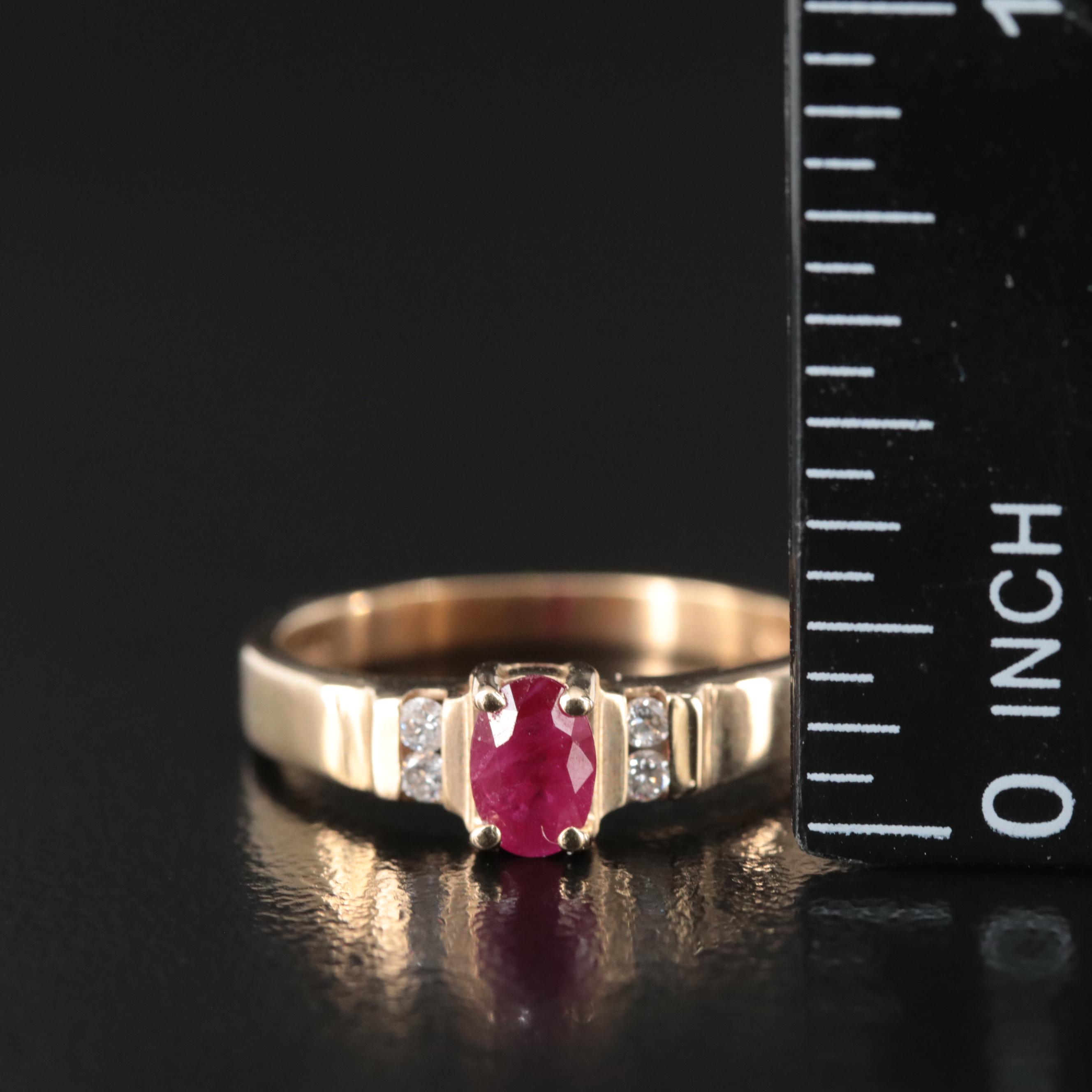 14K Ruby and Diamond Ring | EBTH