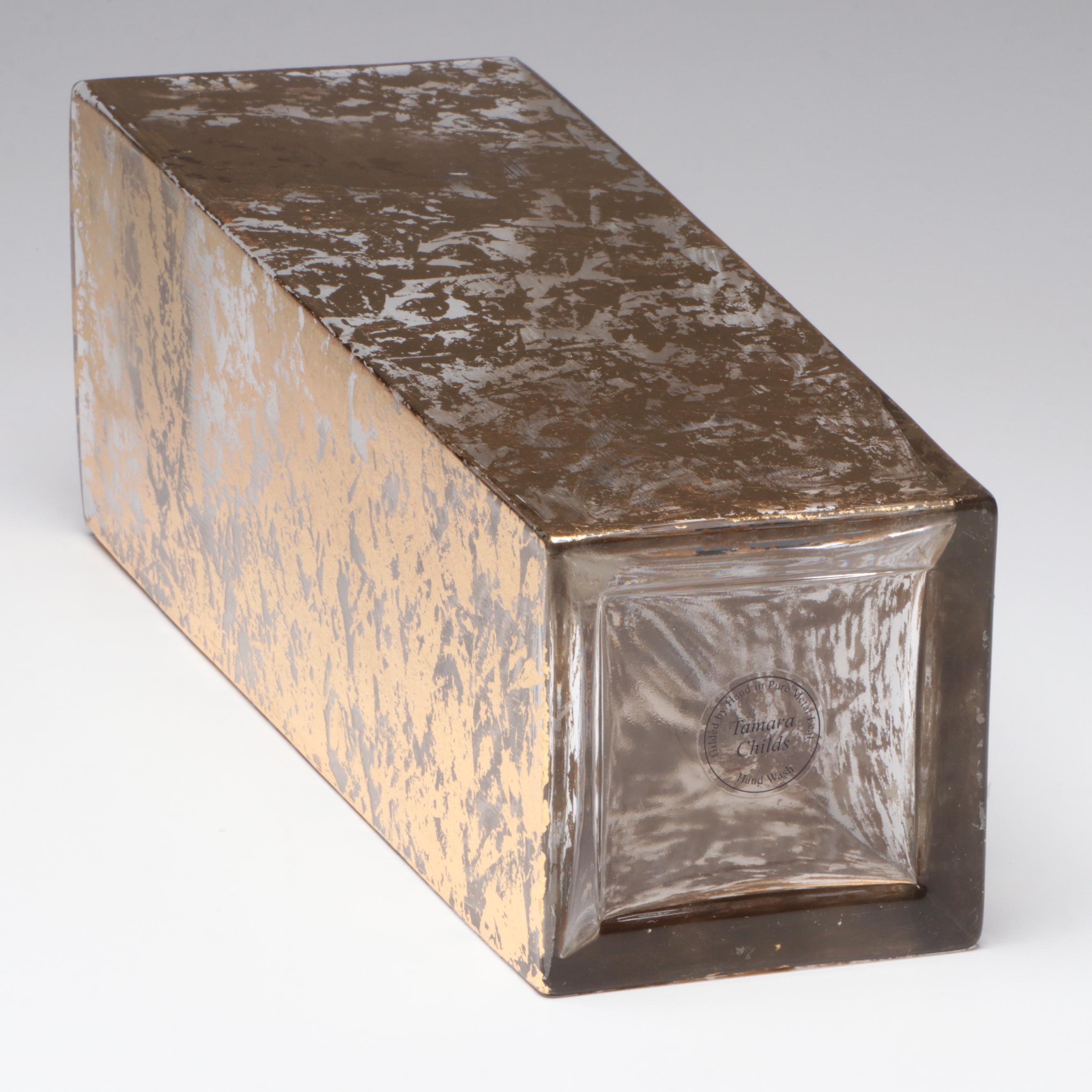 Kim Seybert Capiz Shell Placemats with Tamara Childs Glass Vase | EBTH