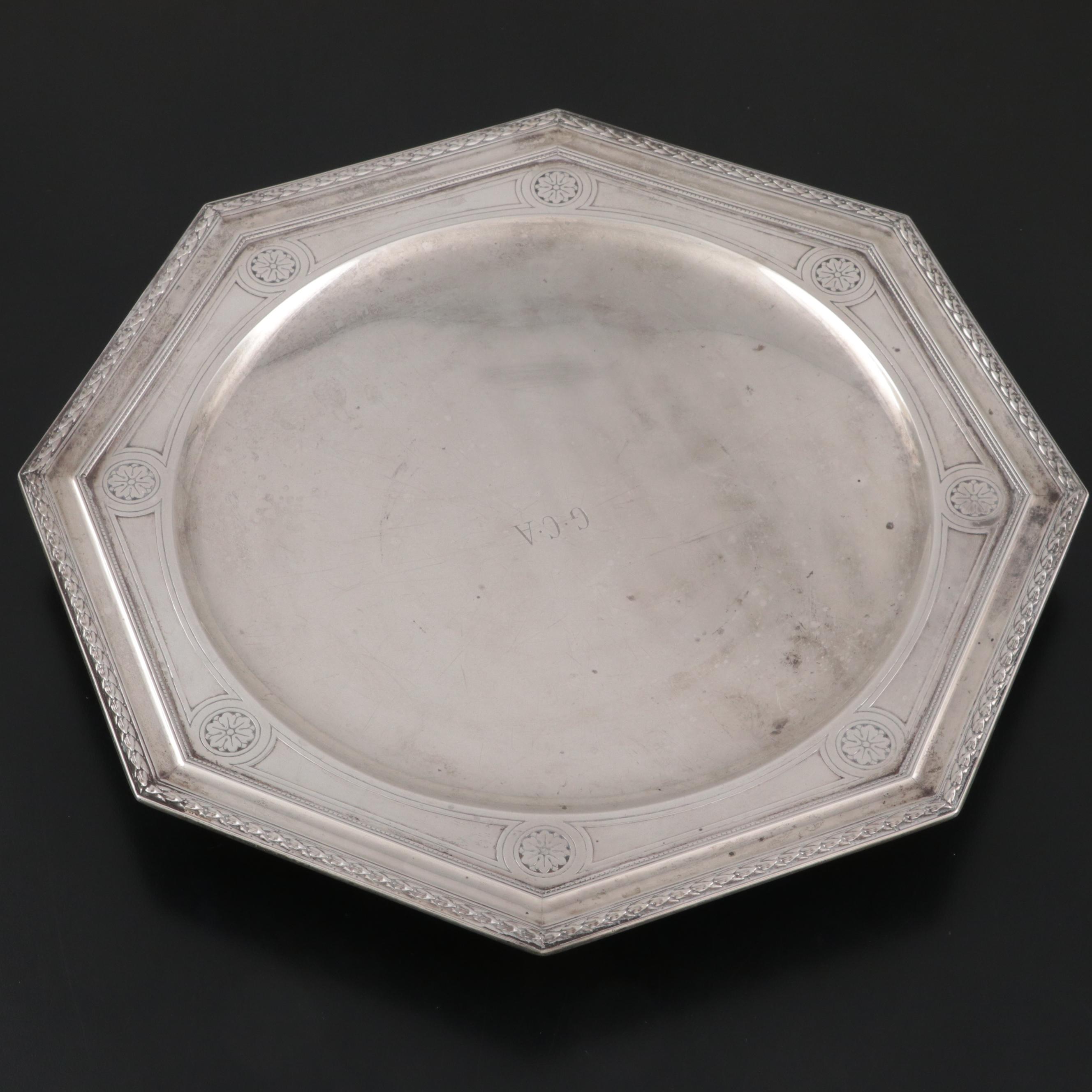 Tiffany & Co. Sterling Silver Octagonal Tray, Early to Mid-20th Century ...