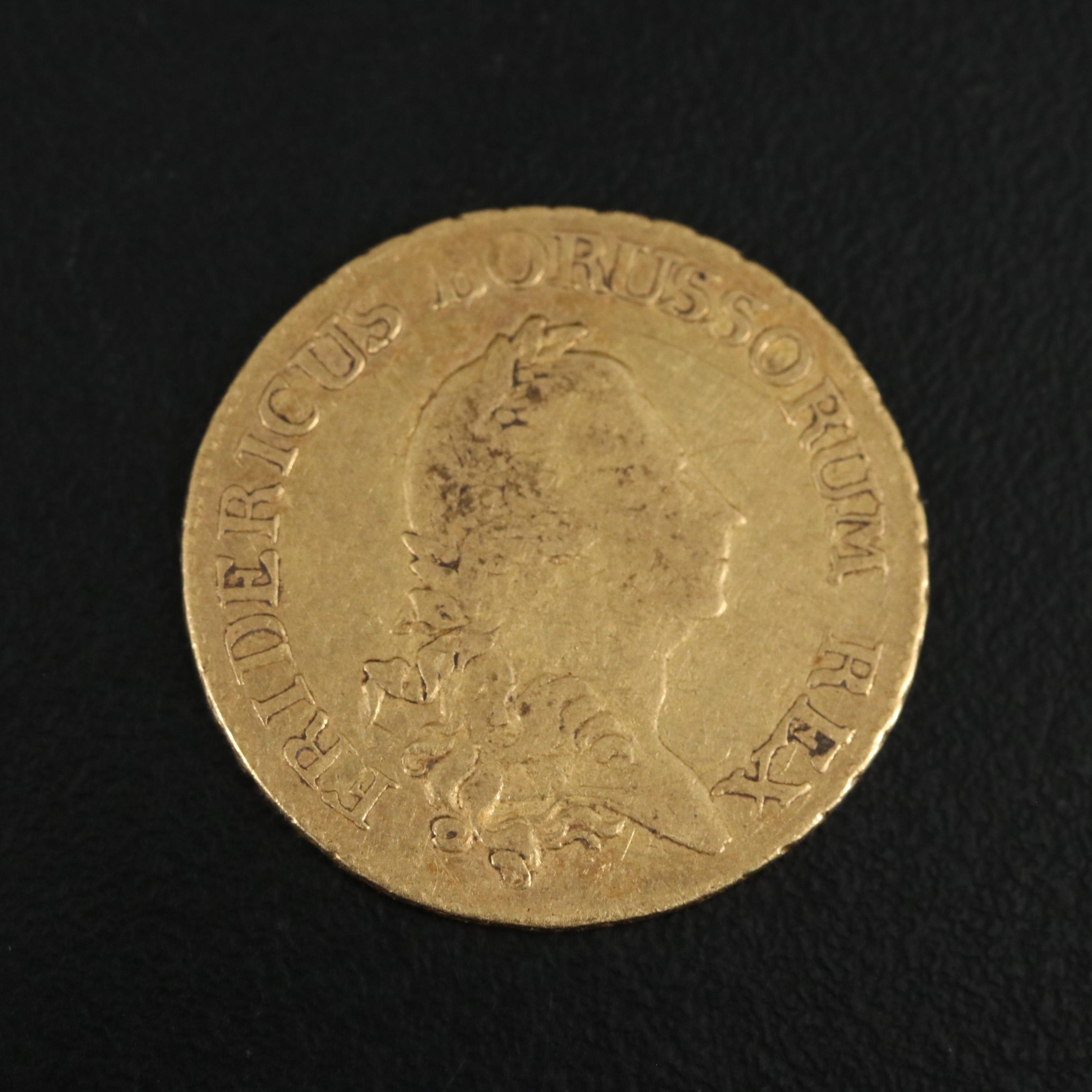 1783 A Prussia Five Thaler Gold Coin | EBTH