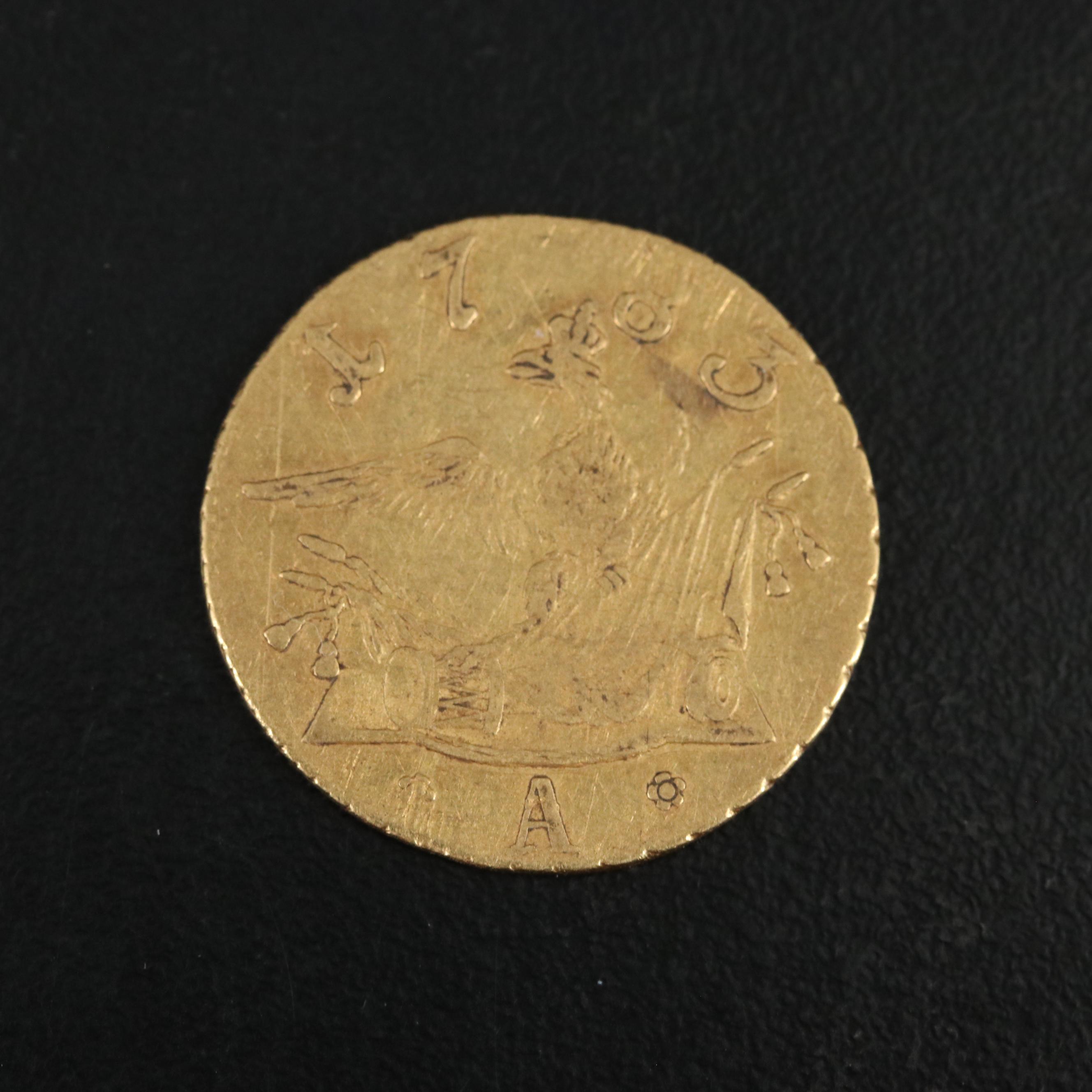 1783 A Prussia Five Thaler Gold Coin | EBTH