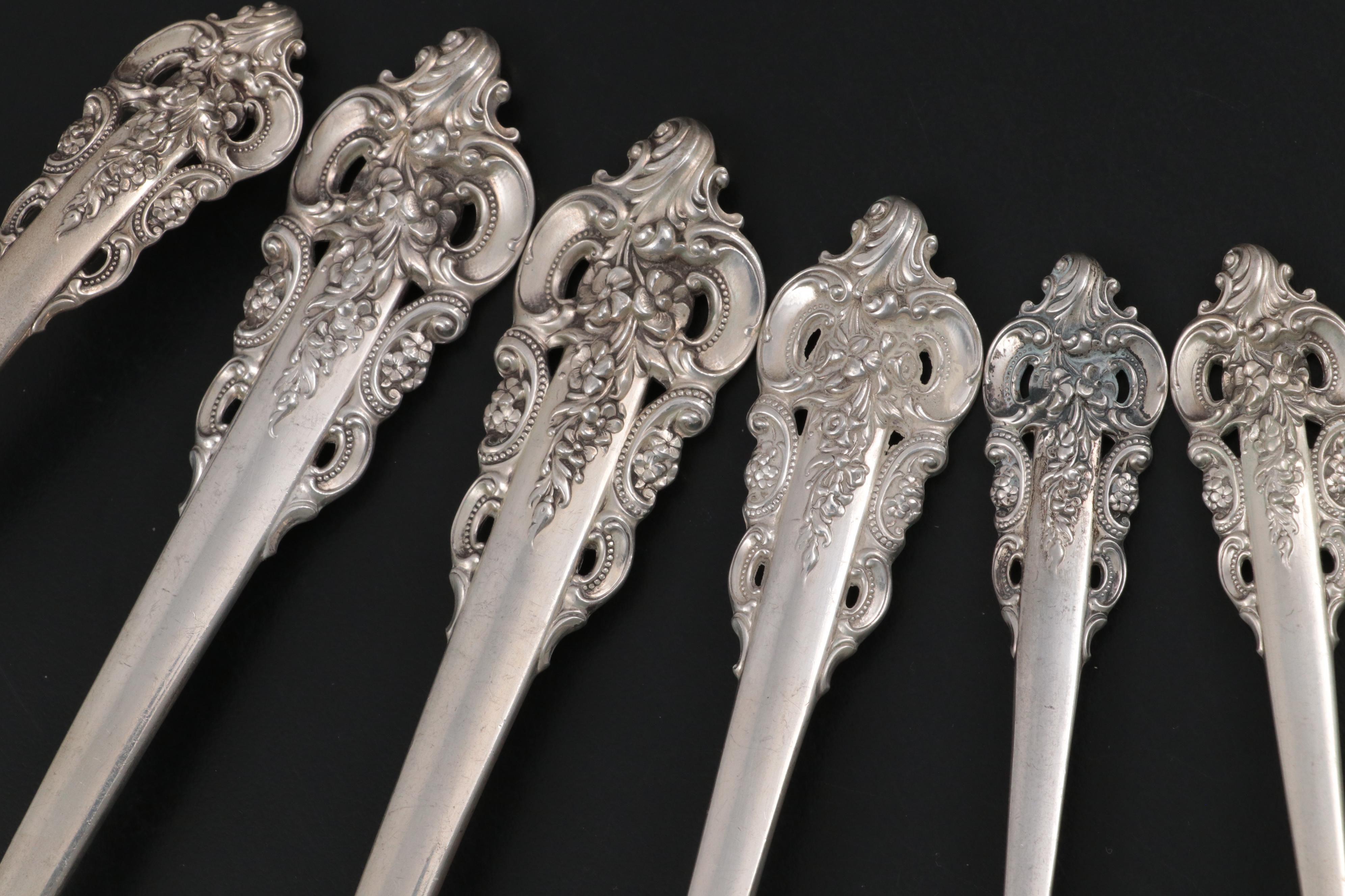 Wallace "Grande Baroque" Sterling Silver Serving Utensils | EBTH