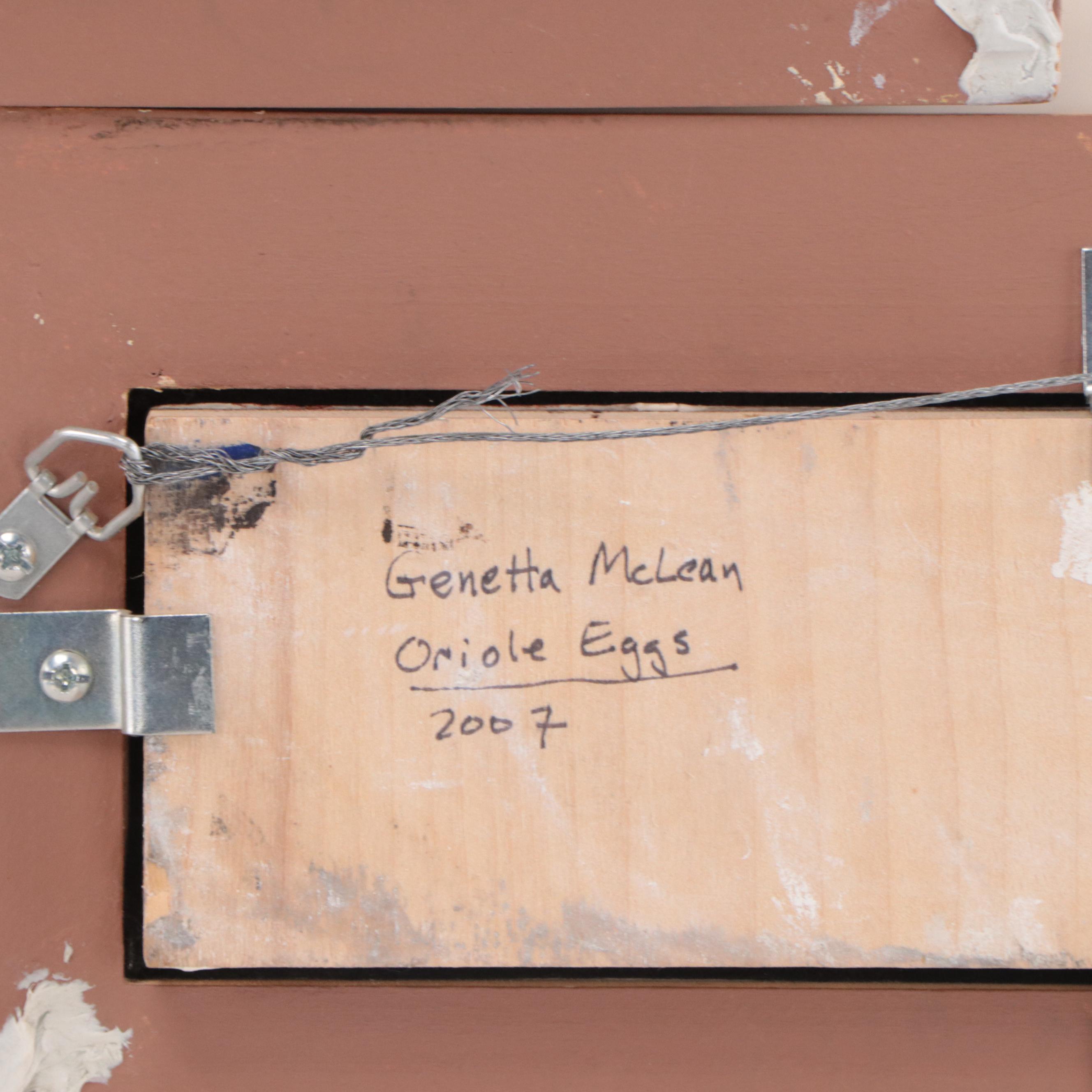 Genetta McLean Still Life Oil Paintings Including "Quail Eggs," 2007 | EBTH