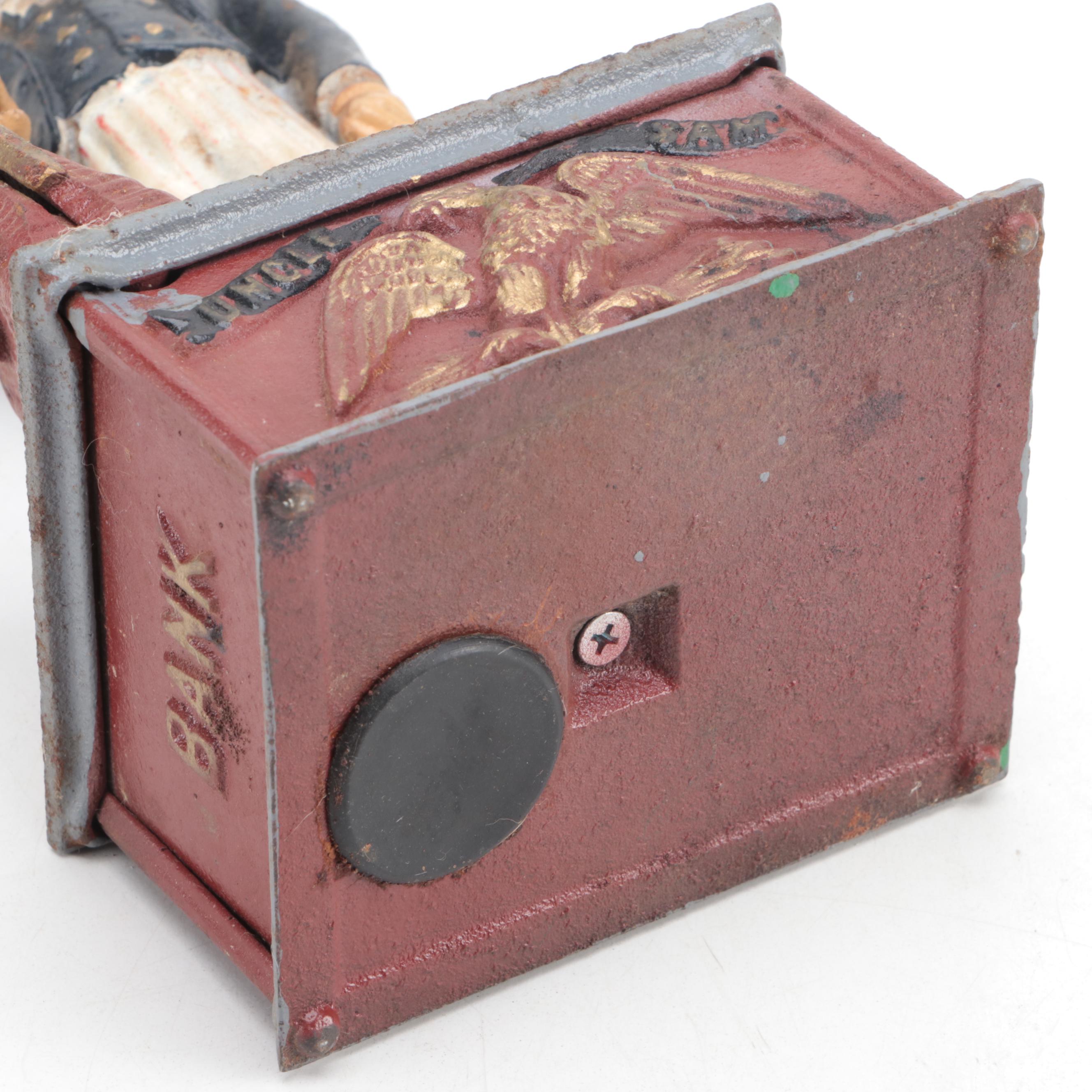 Reproduction Cast Iron Uncle Sam Mechanical Bank | EBTH