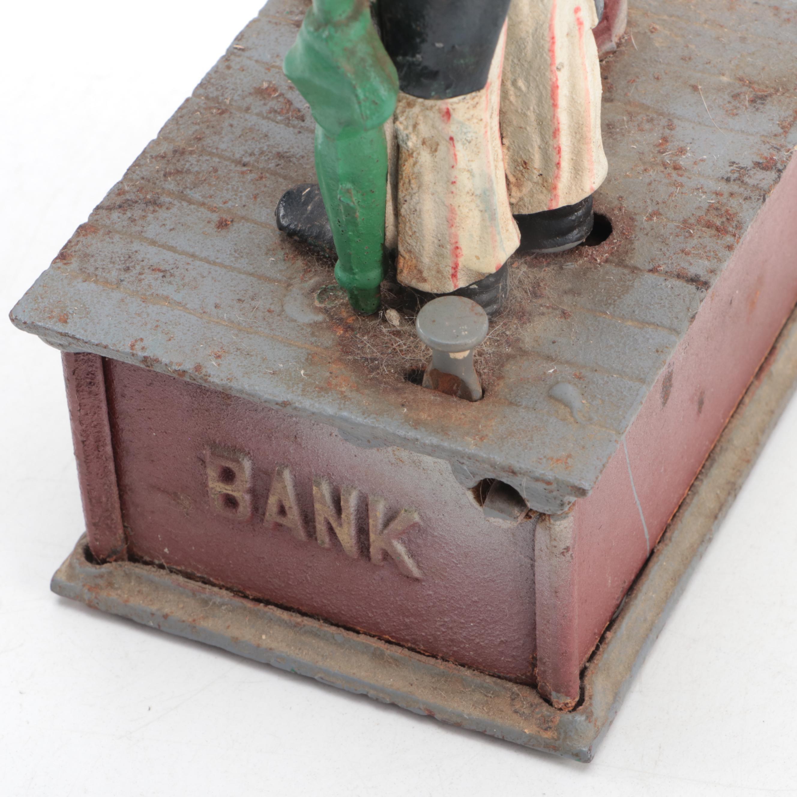 Reproduction Cast Iron Uncle Sam Mechanical Bank | EBTH