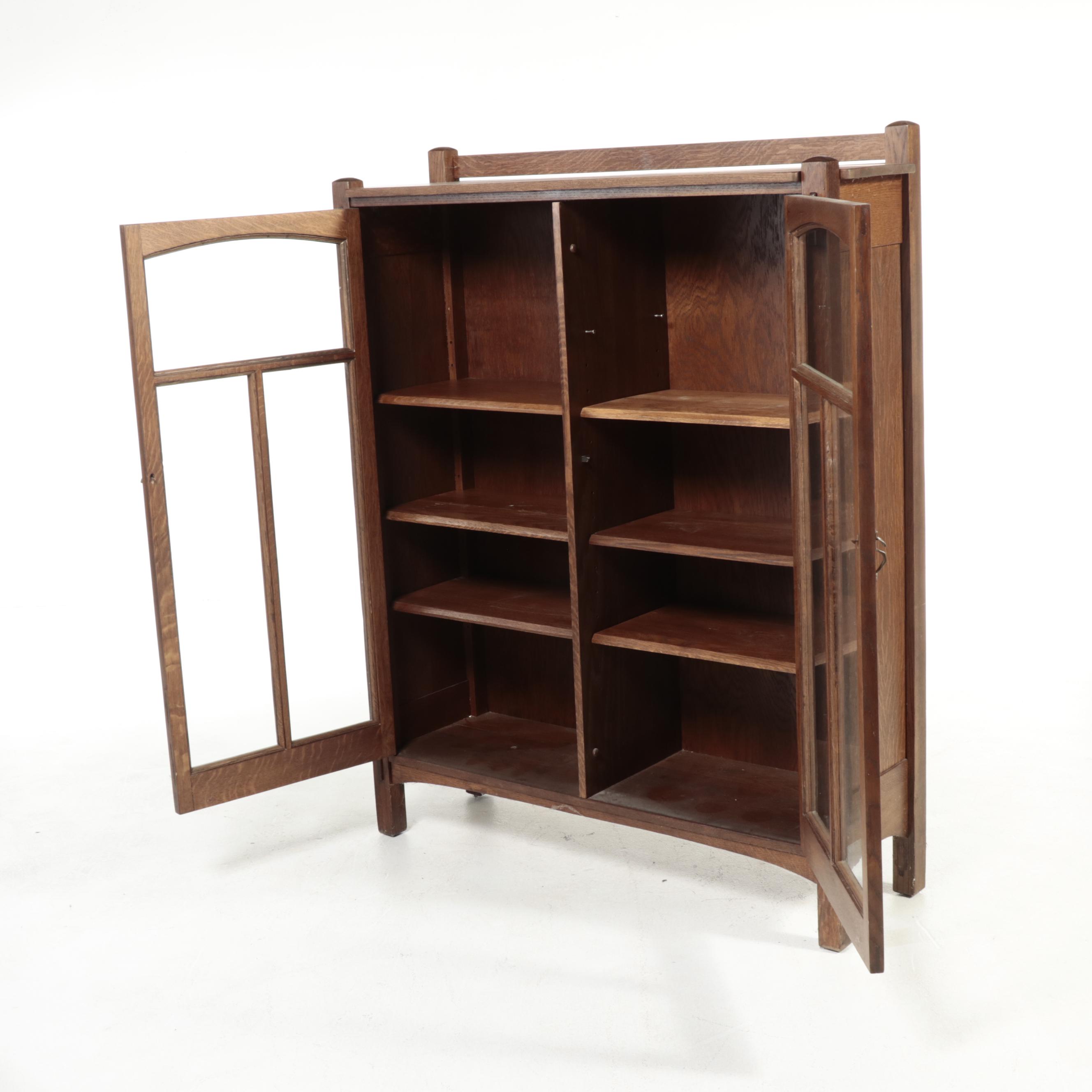 Limbert Arts and Crafts Quartersawn Oak Bookcase, Early 20th Century | EBTH