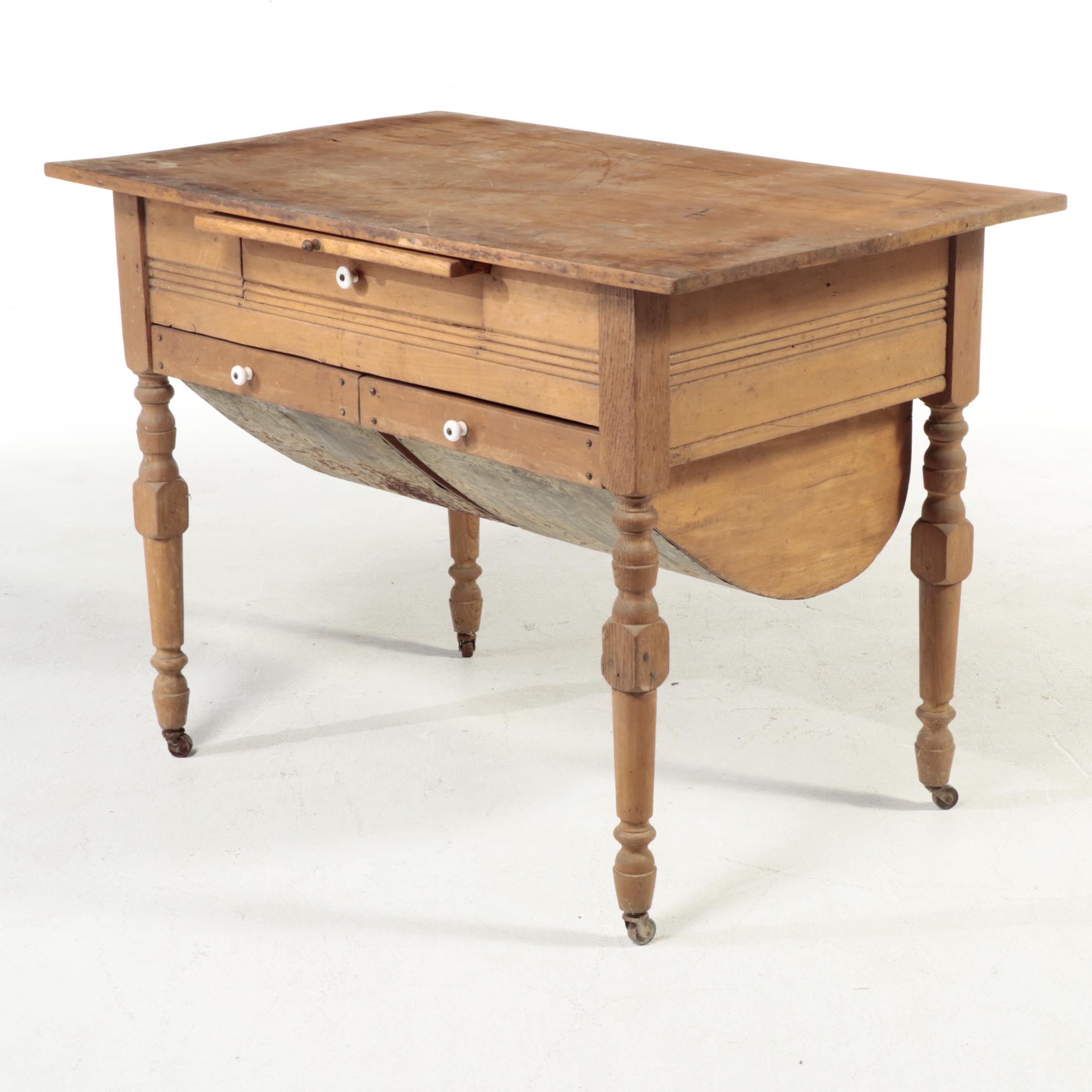 American Primitive Hardwood and Sheet Metal "Possum Belly" Baker's ...