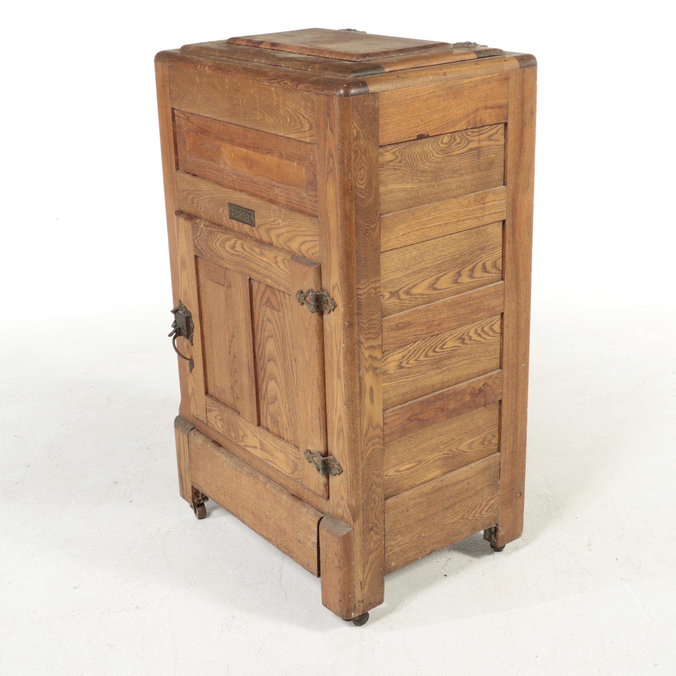Mascot Oak Ice Box, Late 19th/Early 20th Century | EBTH