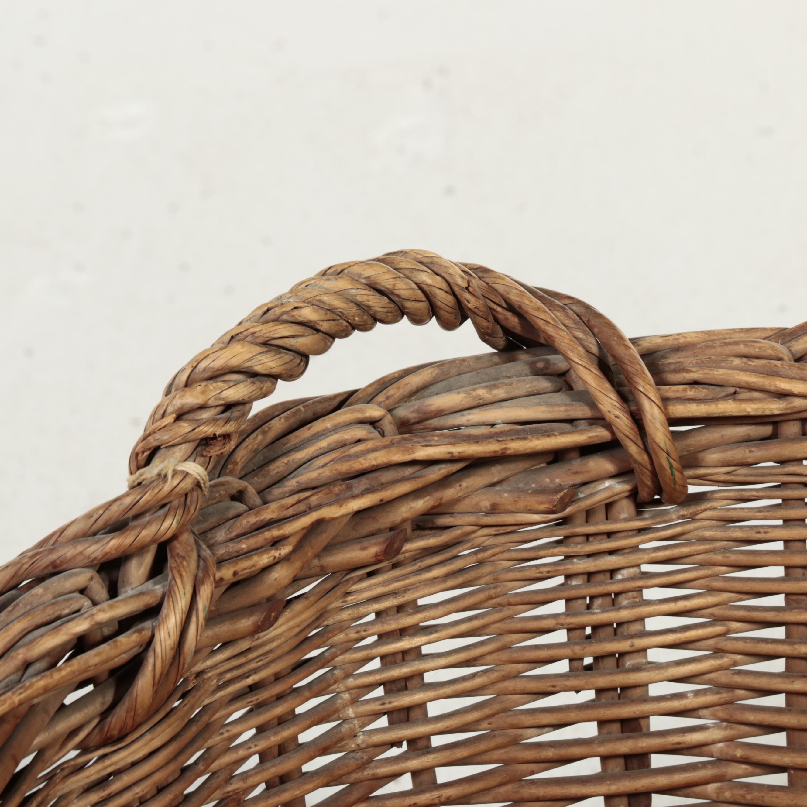 Large Double-Handled Wicker Basket | EBTH