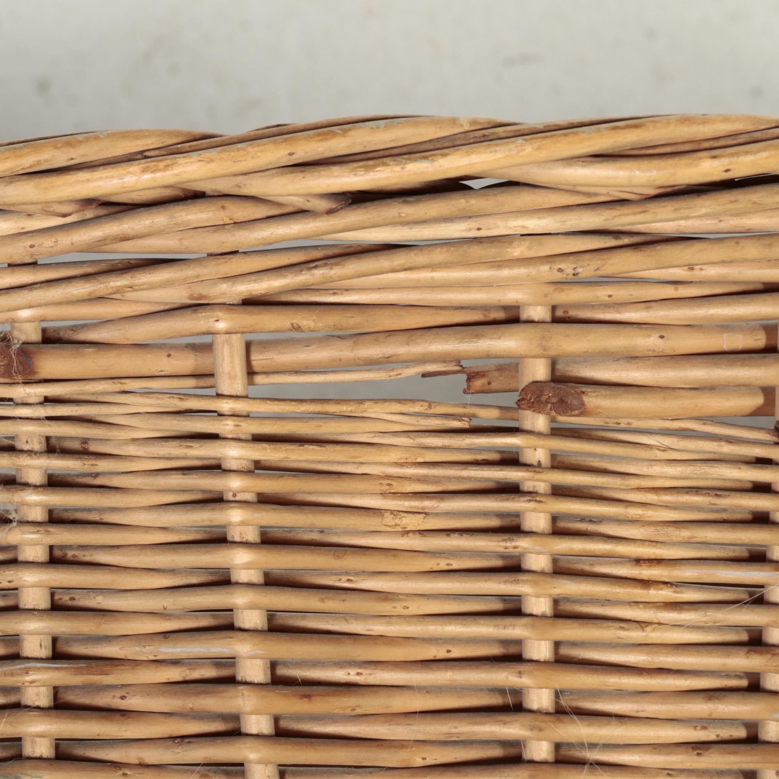 Large Double-Handled Wicker Basket | EBTH