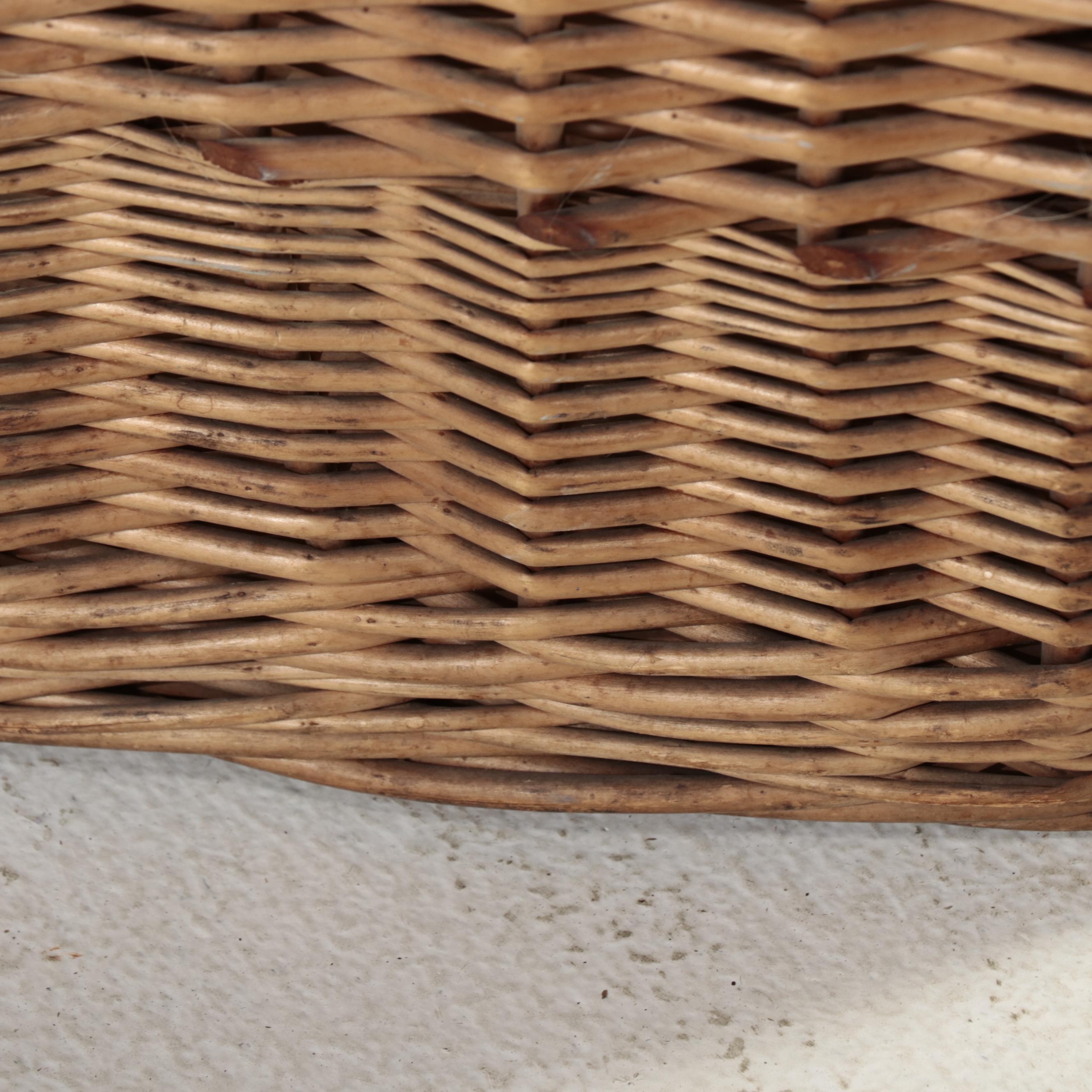 Large Double-Handled Wicker Basket | EBTH