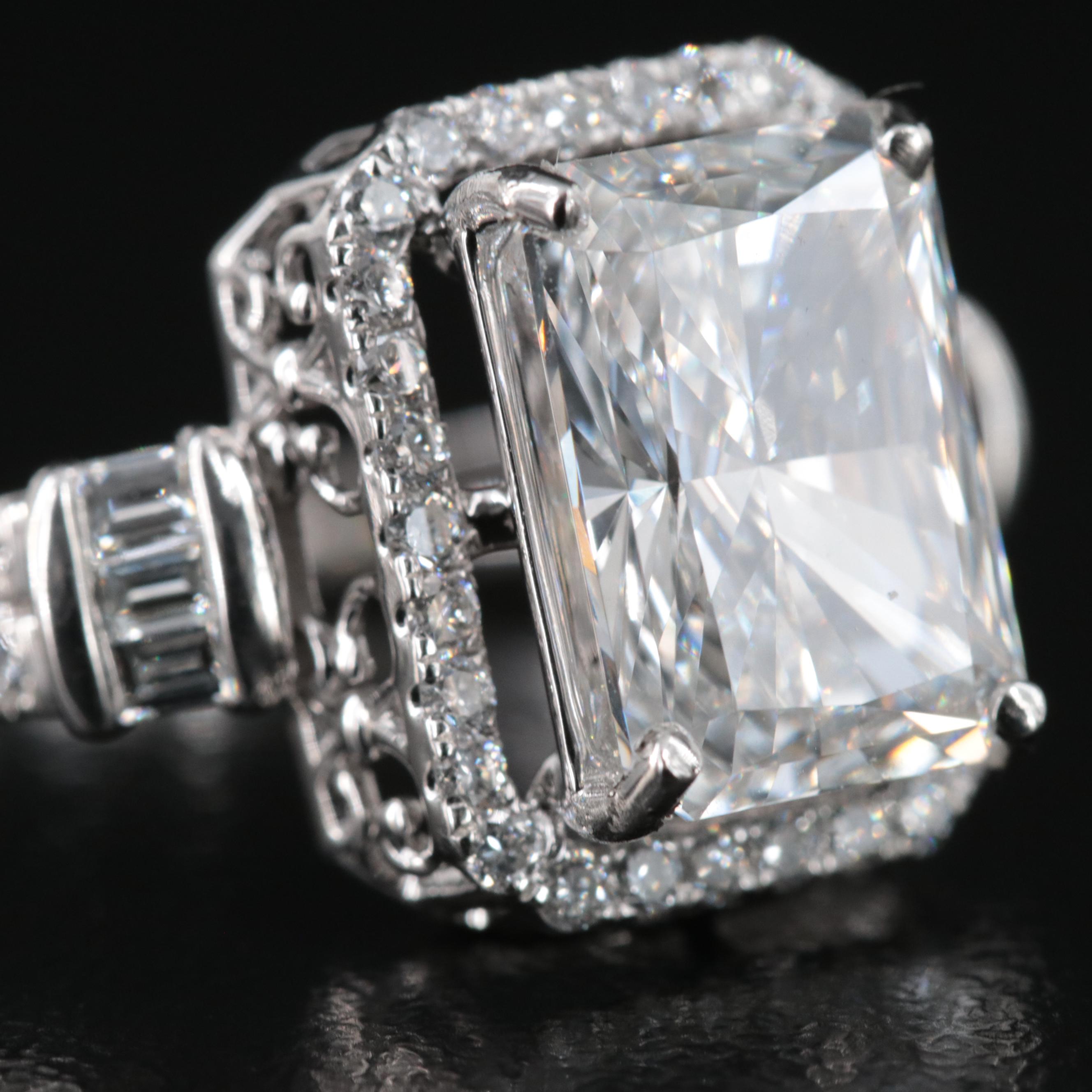 Platinum 4.30 CTW Lab Grown Diamond Ring with IGI Report | EBTH