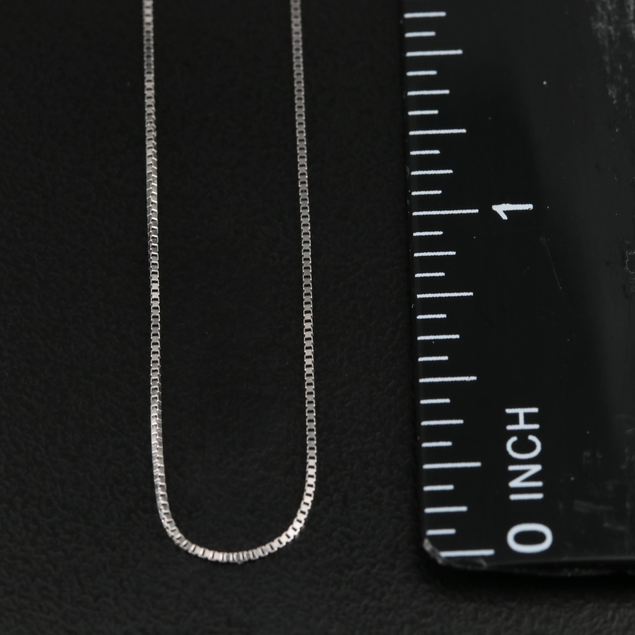 14K Box Chain Necklace | EBTH