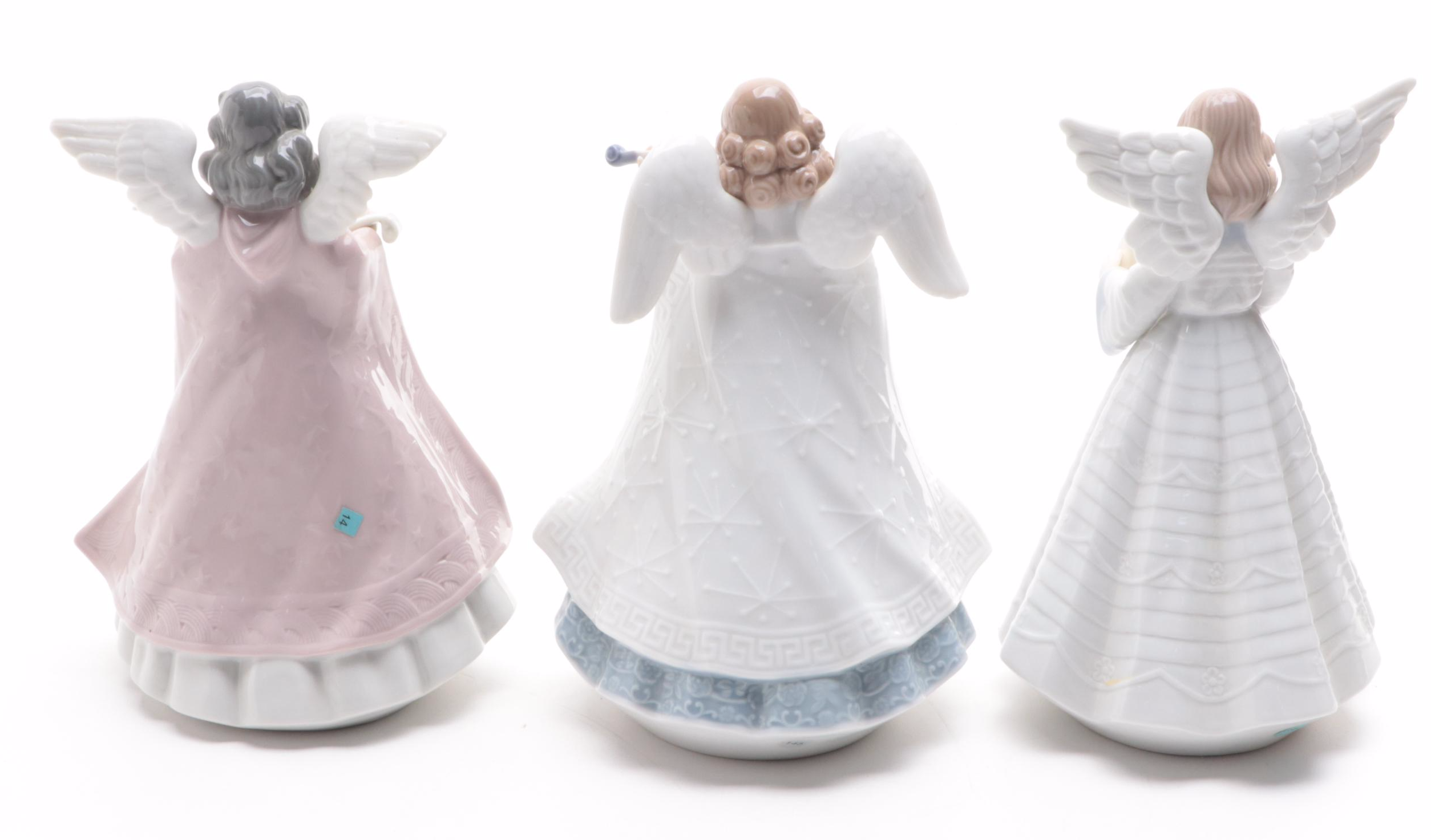 Lladró Porcelain Angel Tree Toppers | EBTH