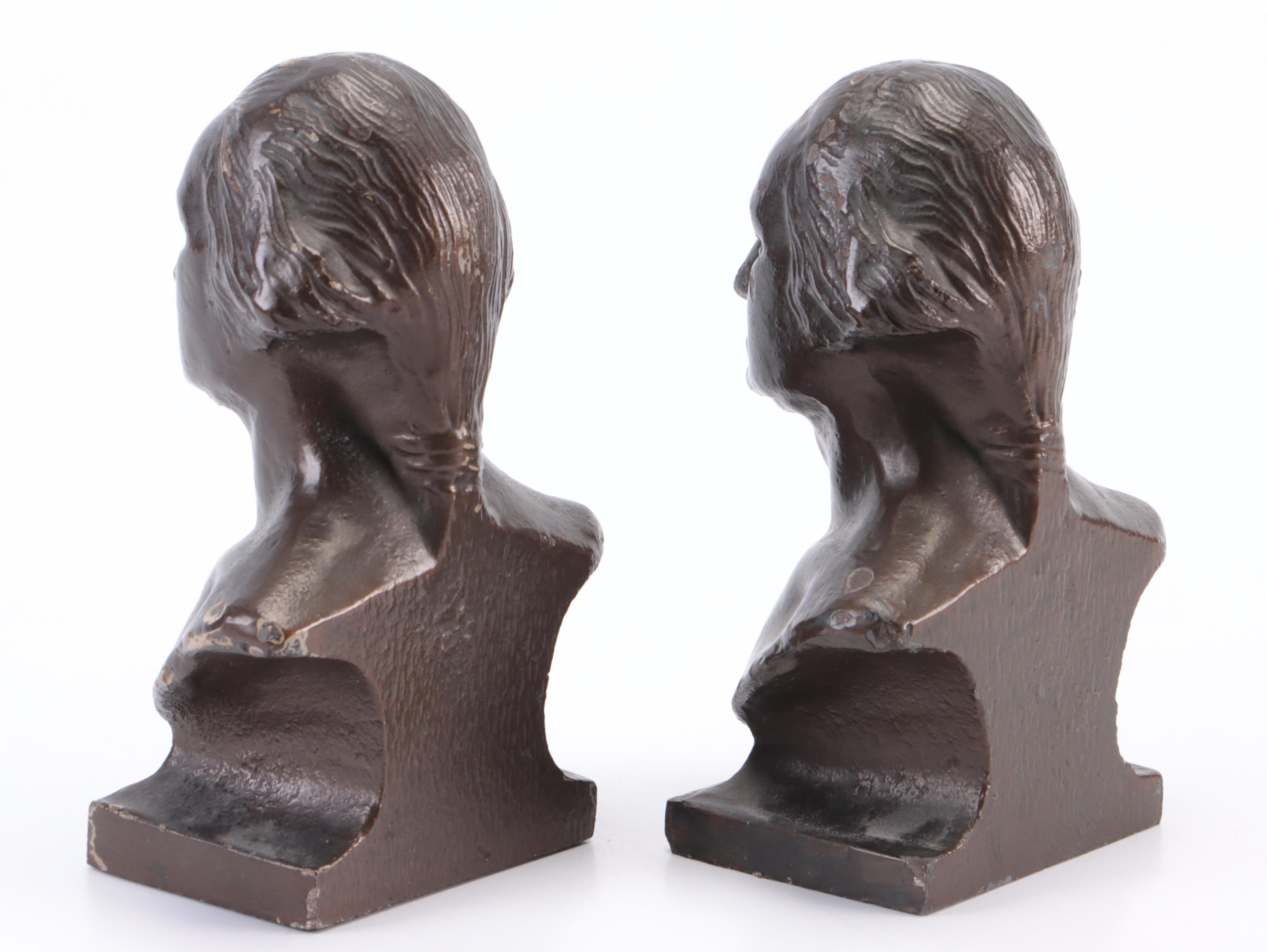 Cast Iron George Washington Bookends | EBTH