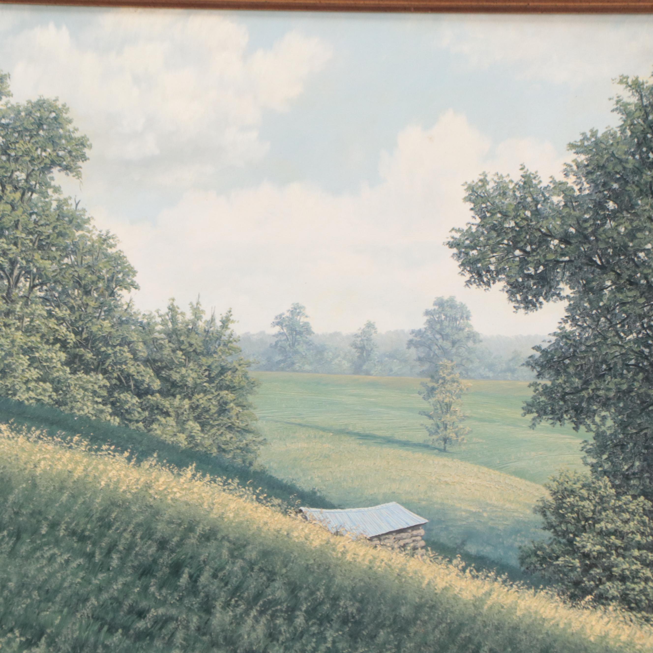 Sam Witt "The Grove" Oil Painting, Mid-20th Century | EBTH