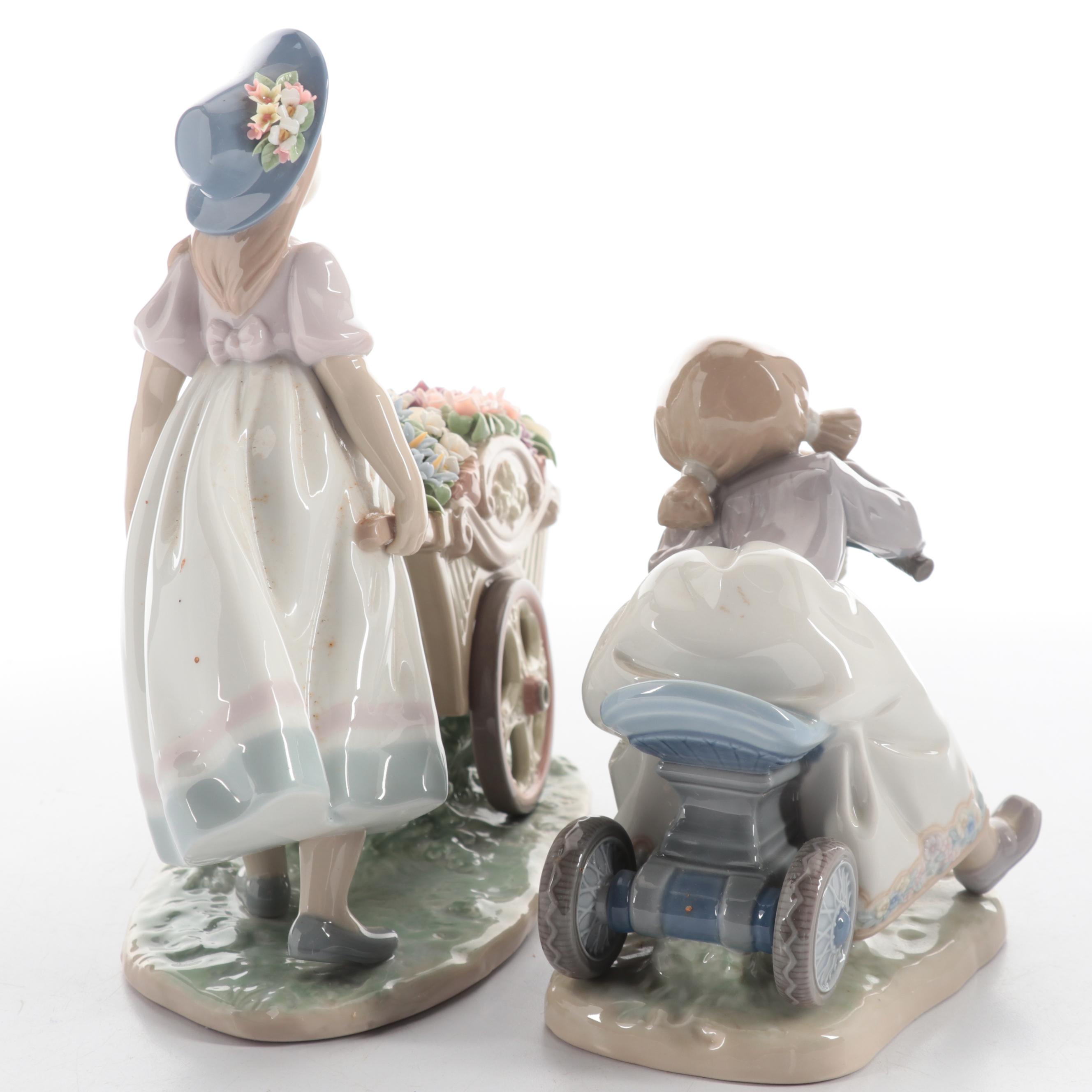 Lladró Signed "Love's Tender Tokens" and "In No Hurry" Porcelain ...