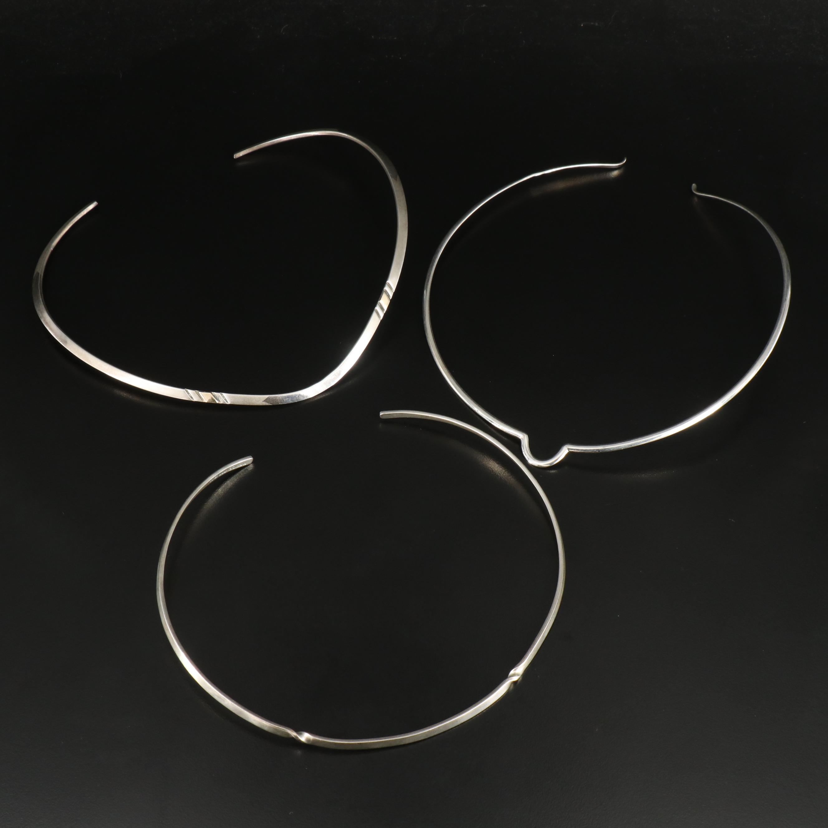 Sterling Collar Collection Including Mexican and Desert Rose Trading | EBTH