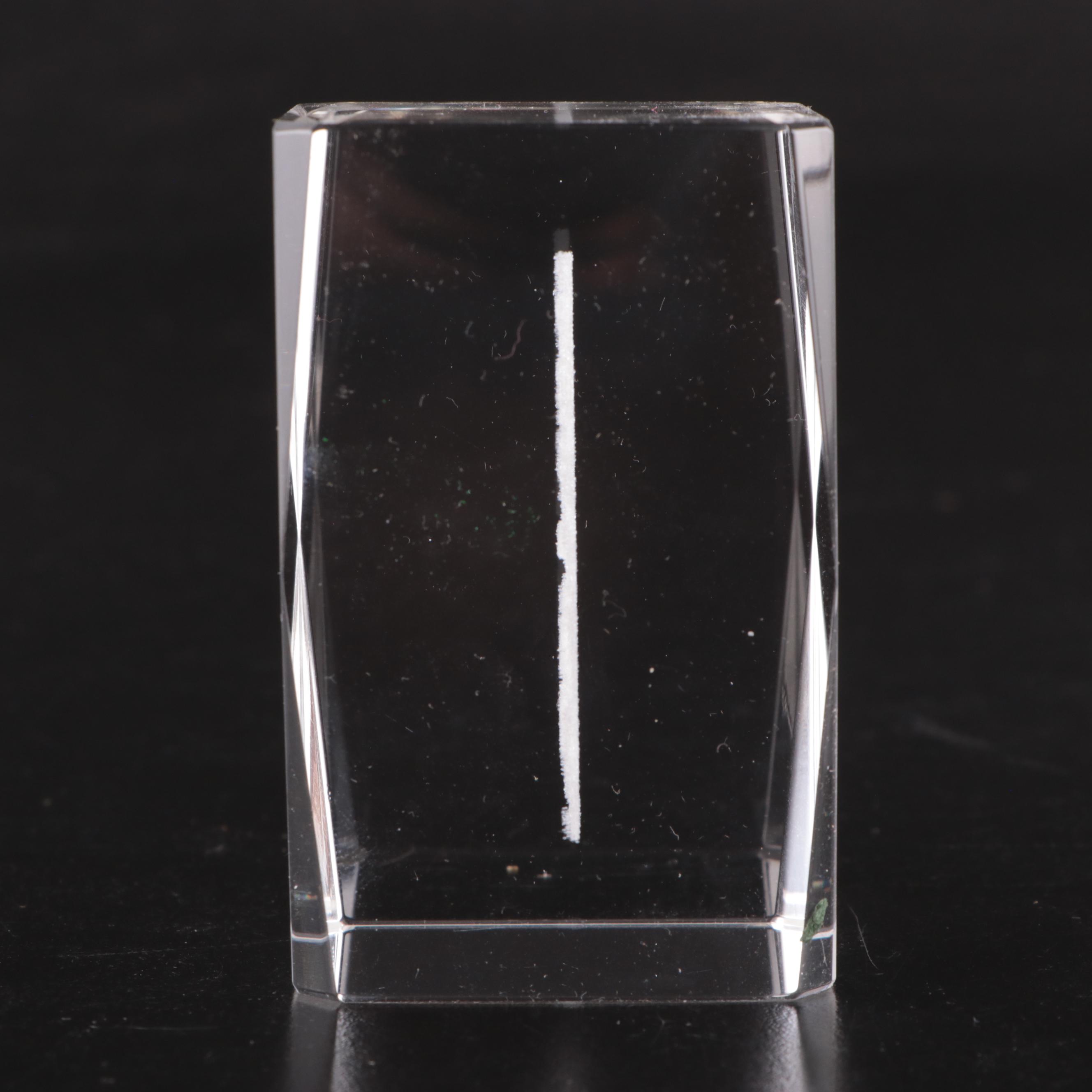 Laser Etched Glass Mary and Jesus Paperweights | EBTH