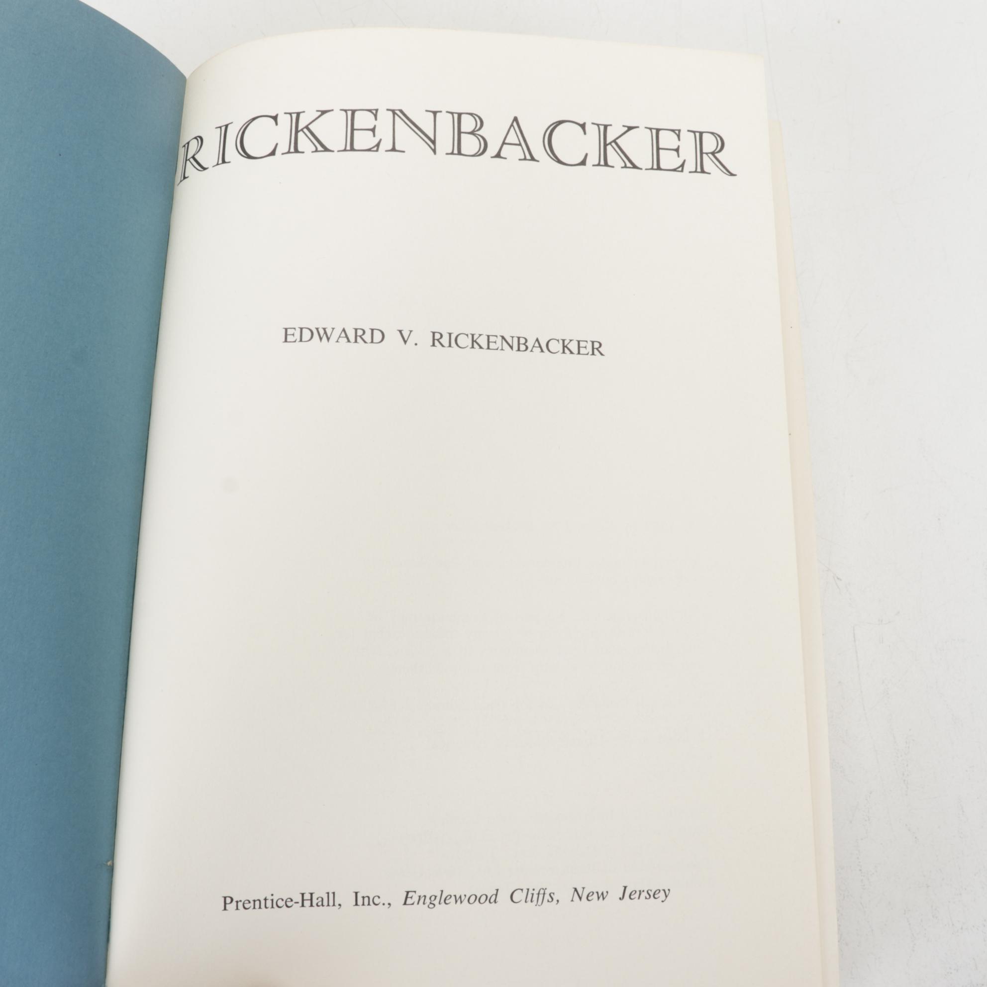 Signed First Edition "Rickenbacker" by Edward V. Rickenbacker, 1967 | EBTH