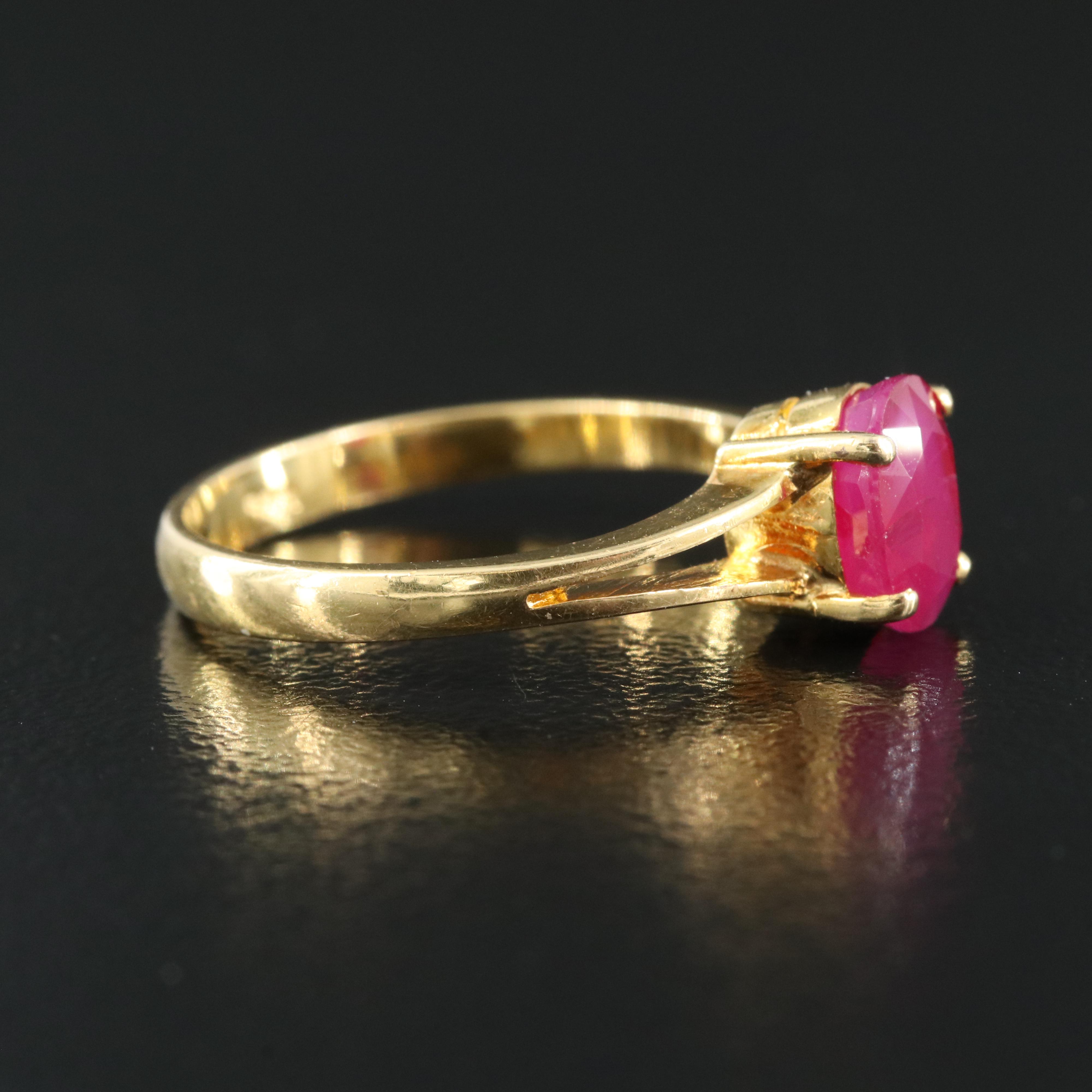 19K 1.21 CT Ruby Ring | EBTH