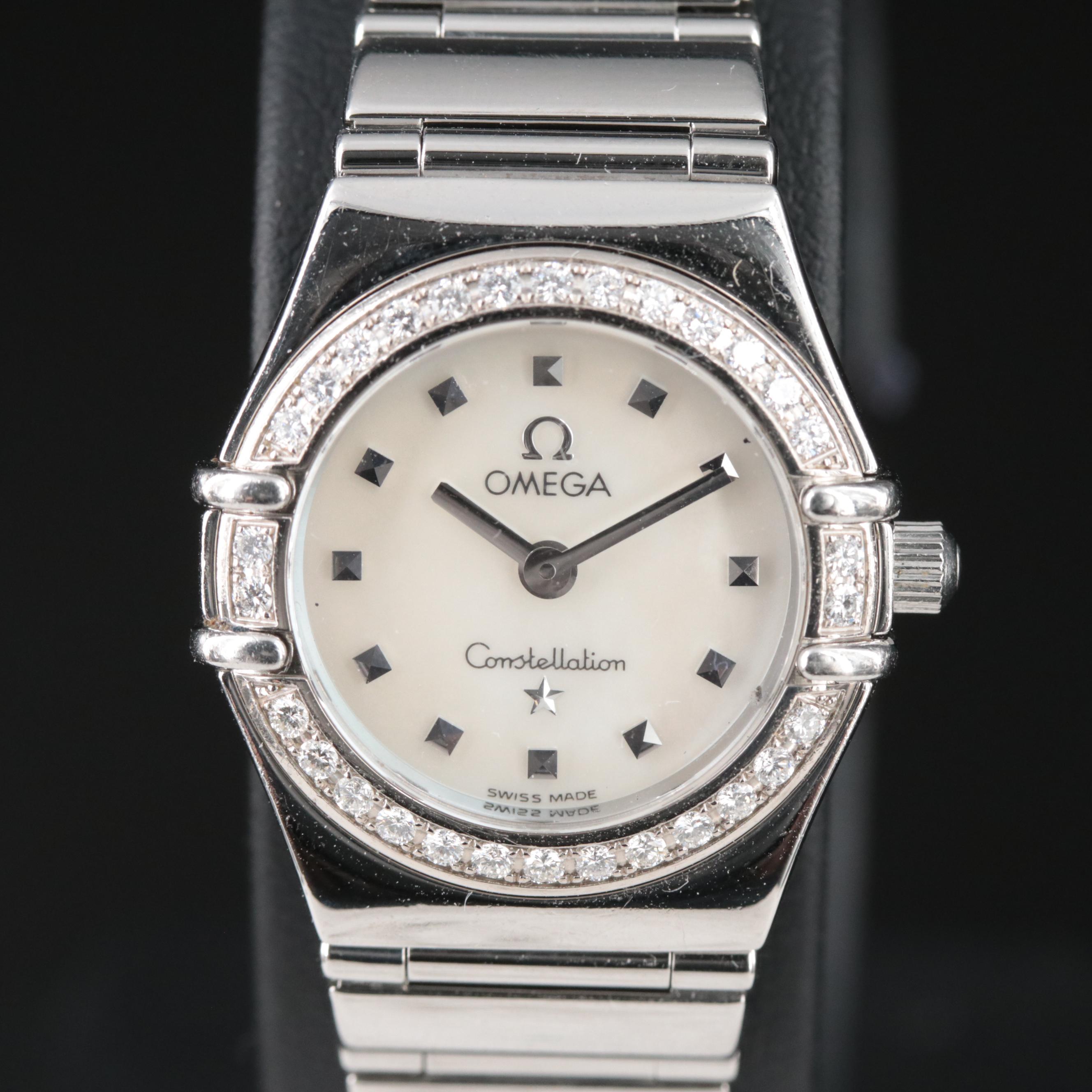 Omega Mother-of-Pearl Dial Constellation Diamond Wristwatch | EBTH