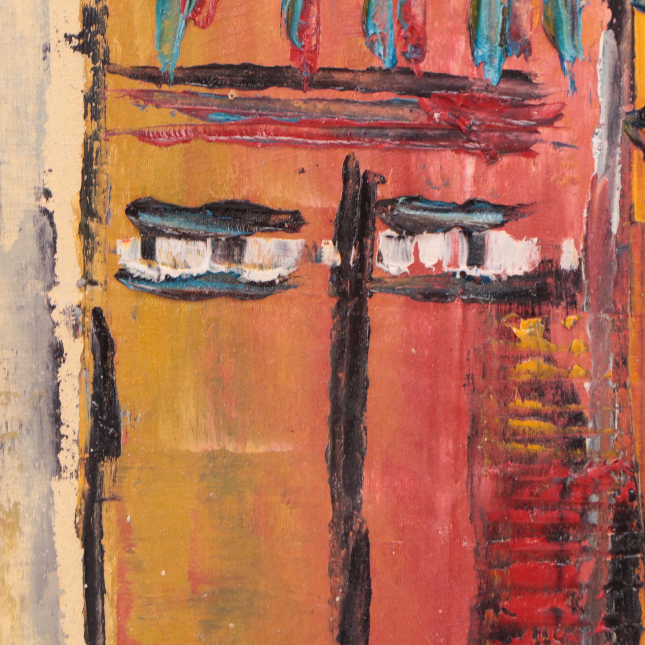 Bayo Ogundele Oil Painting "Masks," 2022 | EBTH