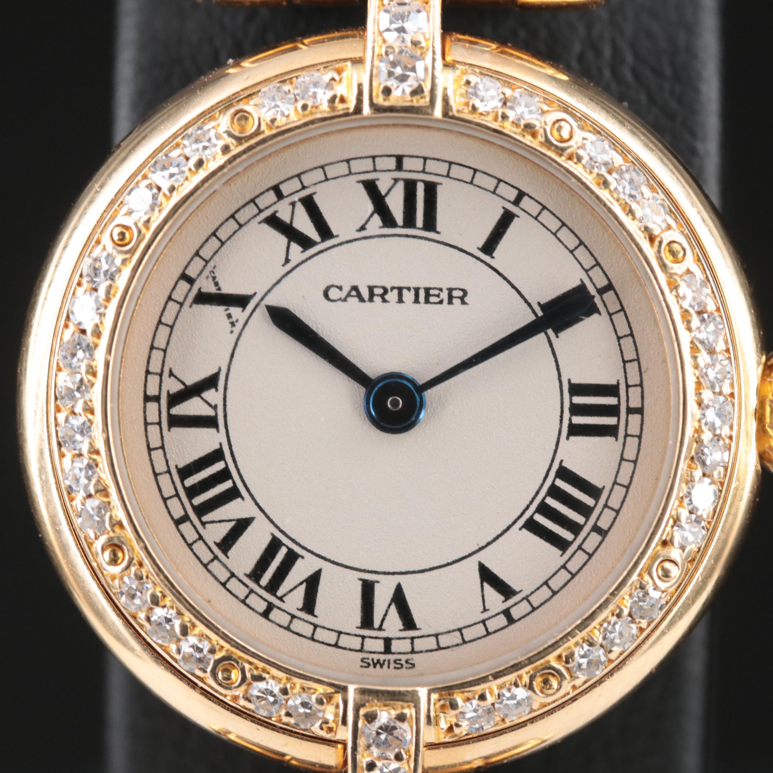 Cartier 18K and Diamond Vendome Quartz Wristwatch | EBTH