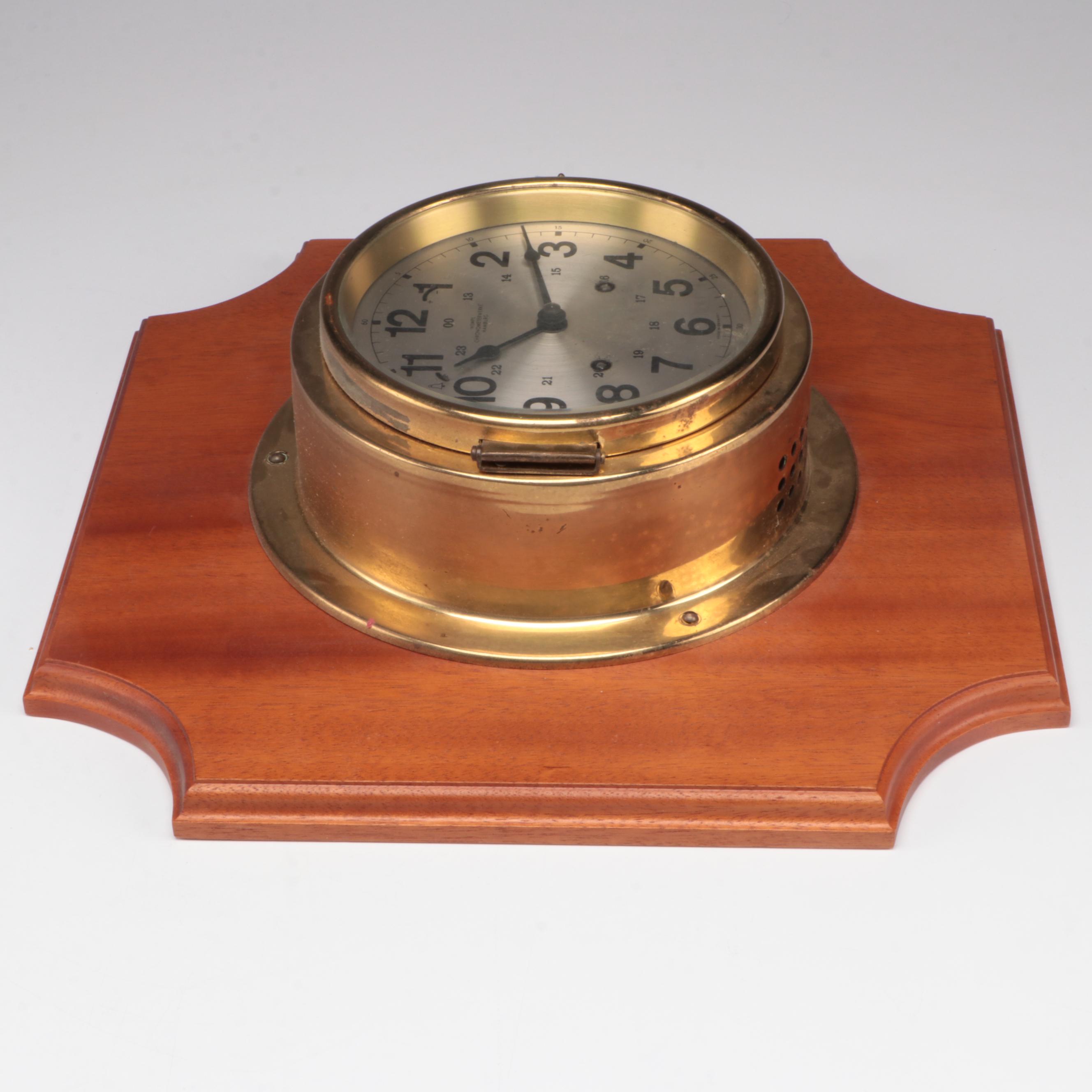 Wempe Chronometerwerke German Ship's Clock, Mid-20th Century | EBTH