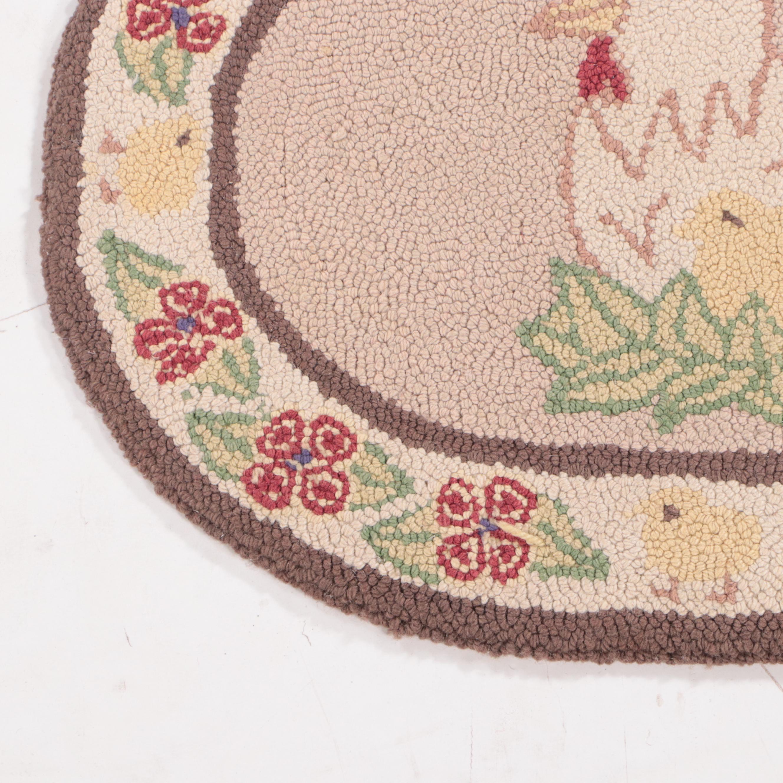 Handmade Garnet Hill and McAdoo Rooster Motif Rugs | EBTH