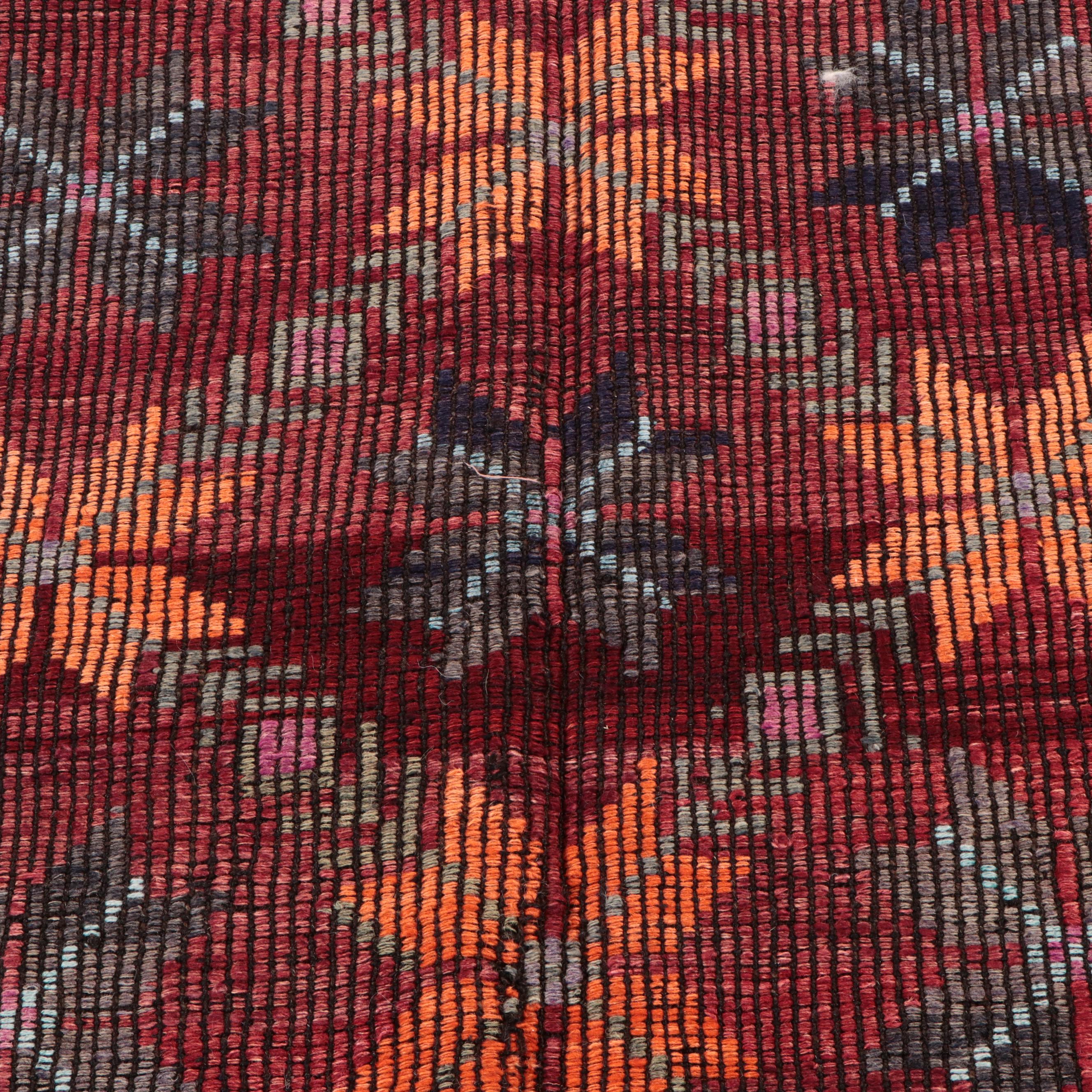 6'11 x 9'3 Hand-Knotted Turkish Soumak Area Rug | EBTH