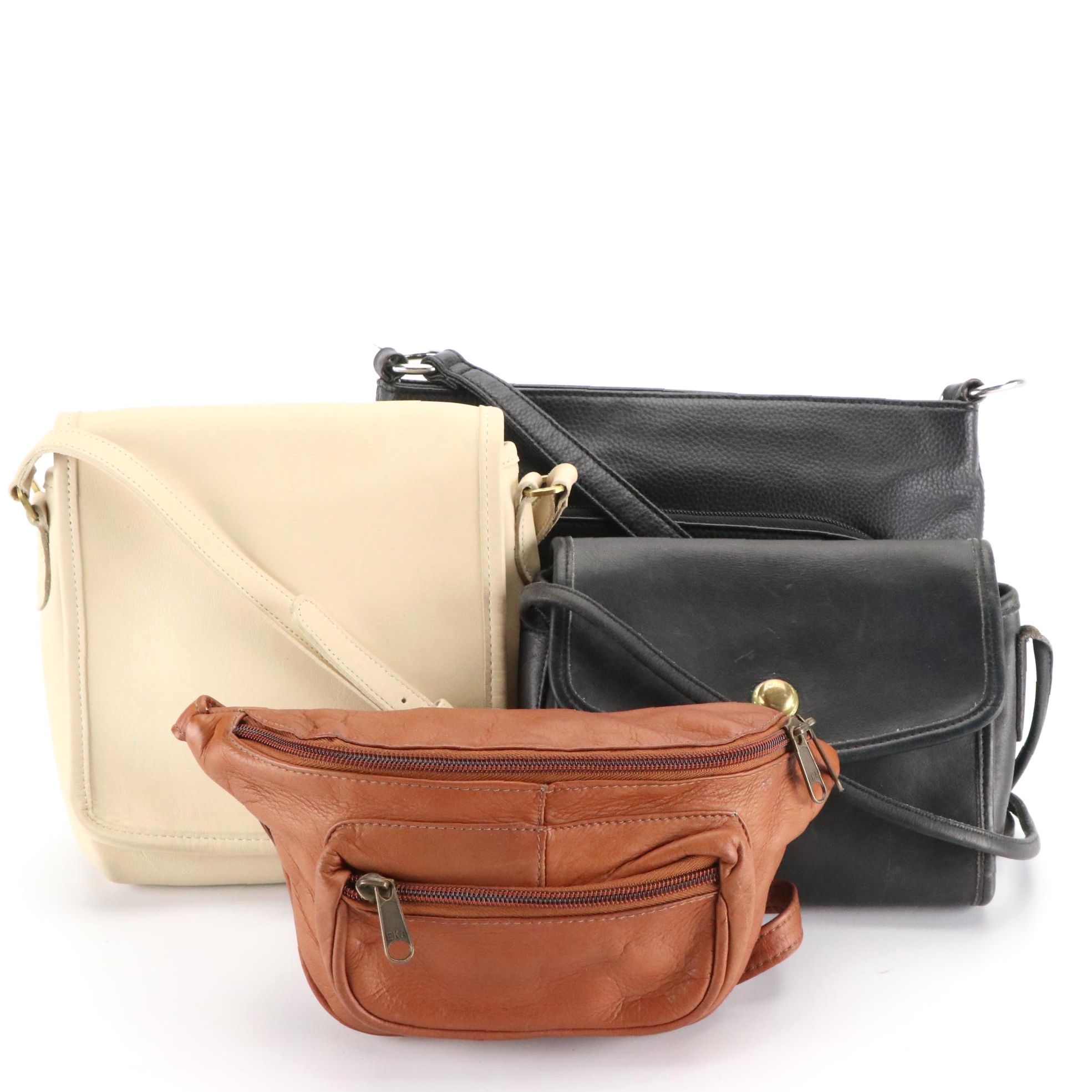 Coach Leather Front Flap Bags, EKA Belt Bag and Tignanello Crossbody ...