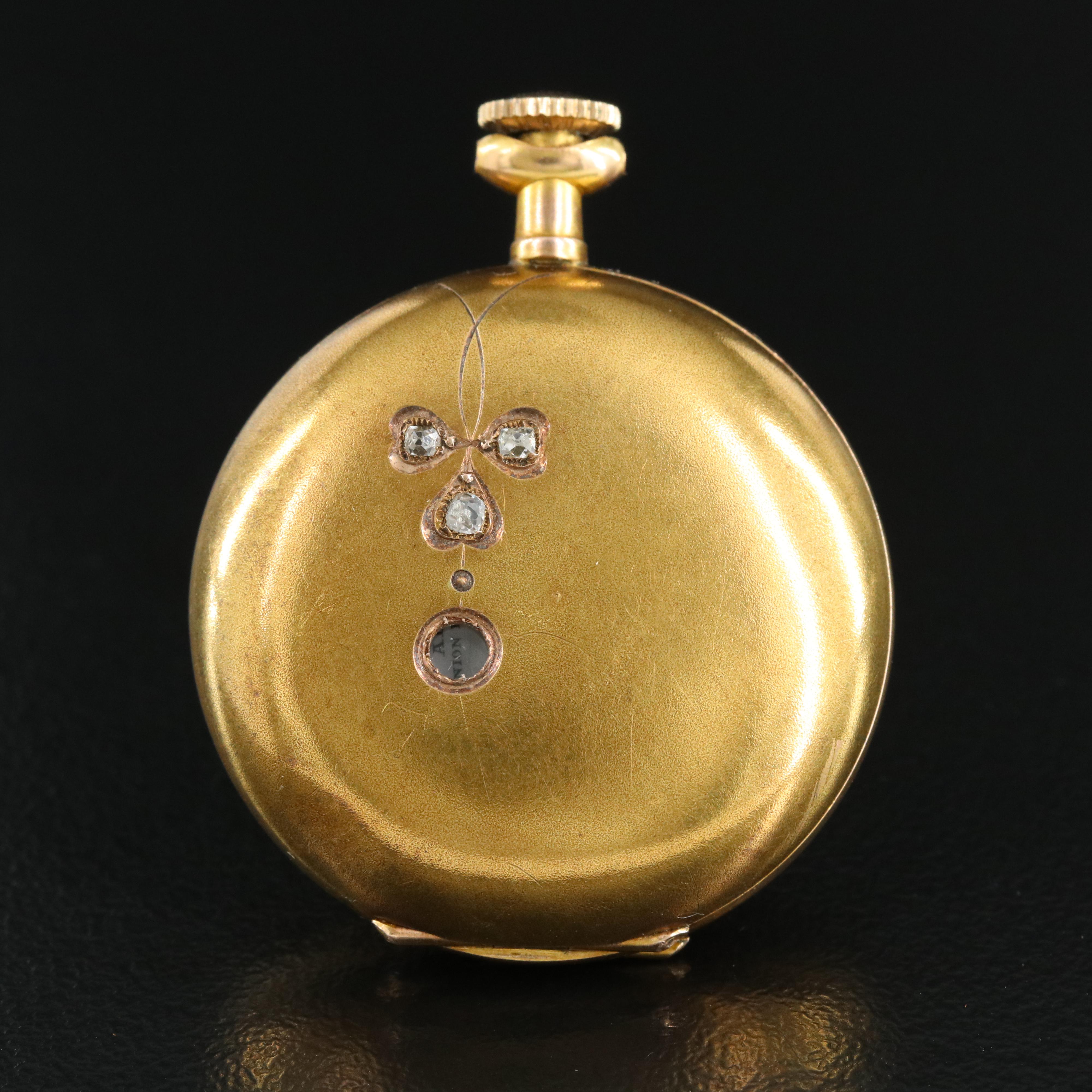 14K Alpina Vintage Pocket Watch | EBTH