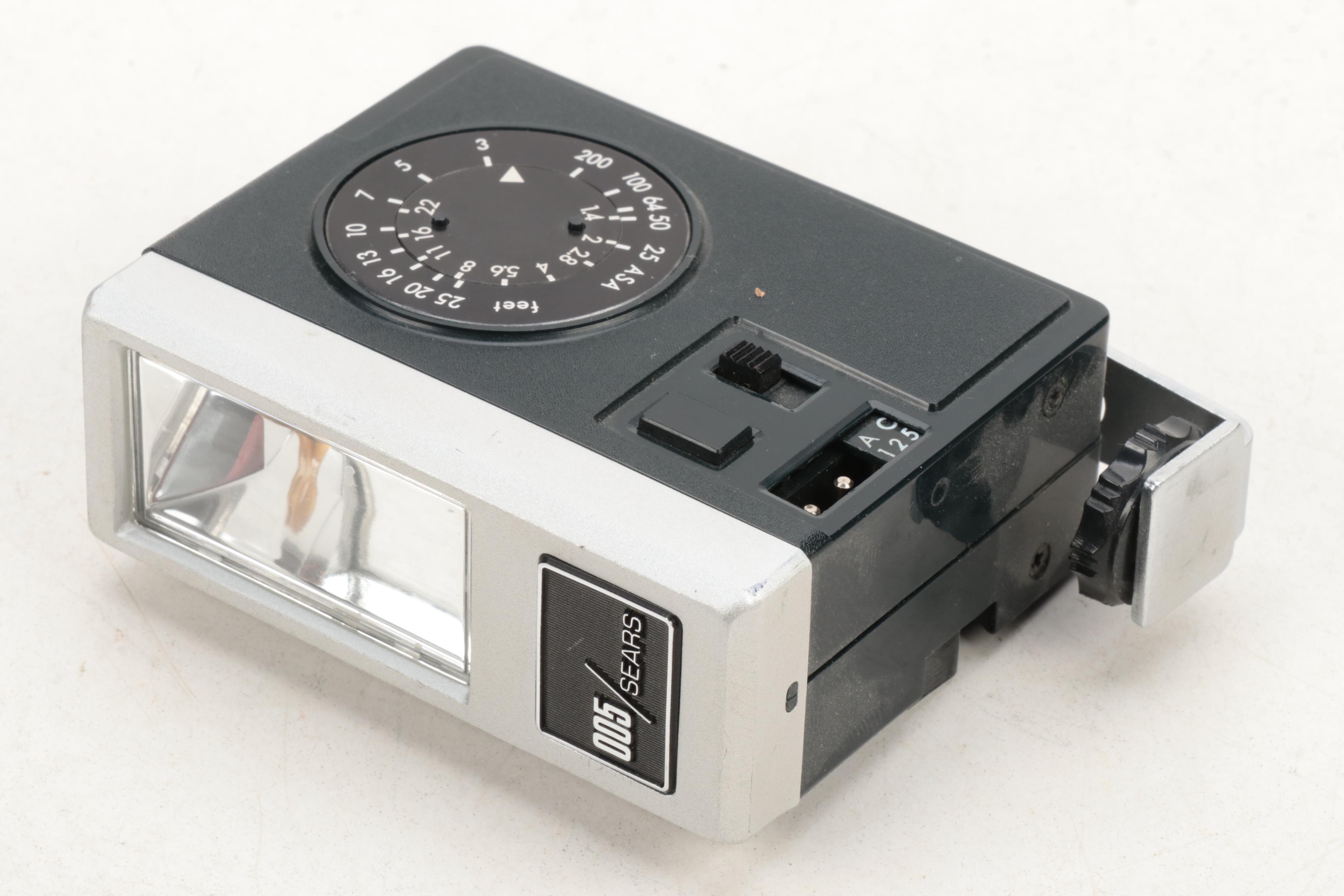 Sears Camera with Accessories and Amibco Lens | EBTH