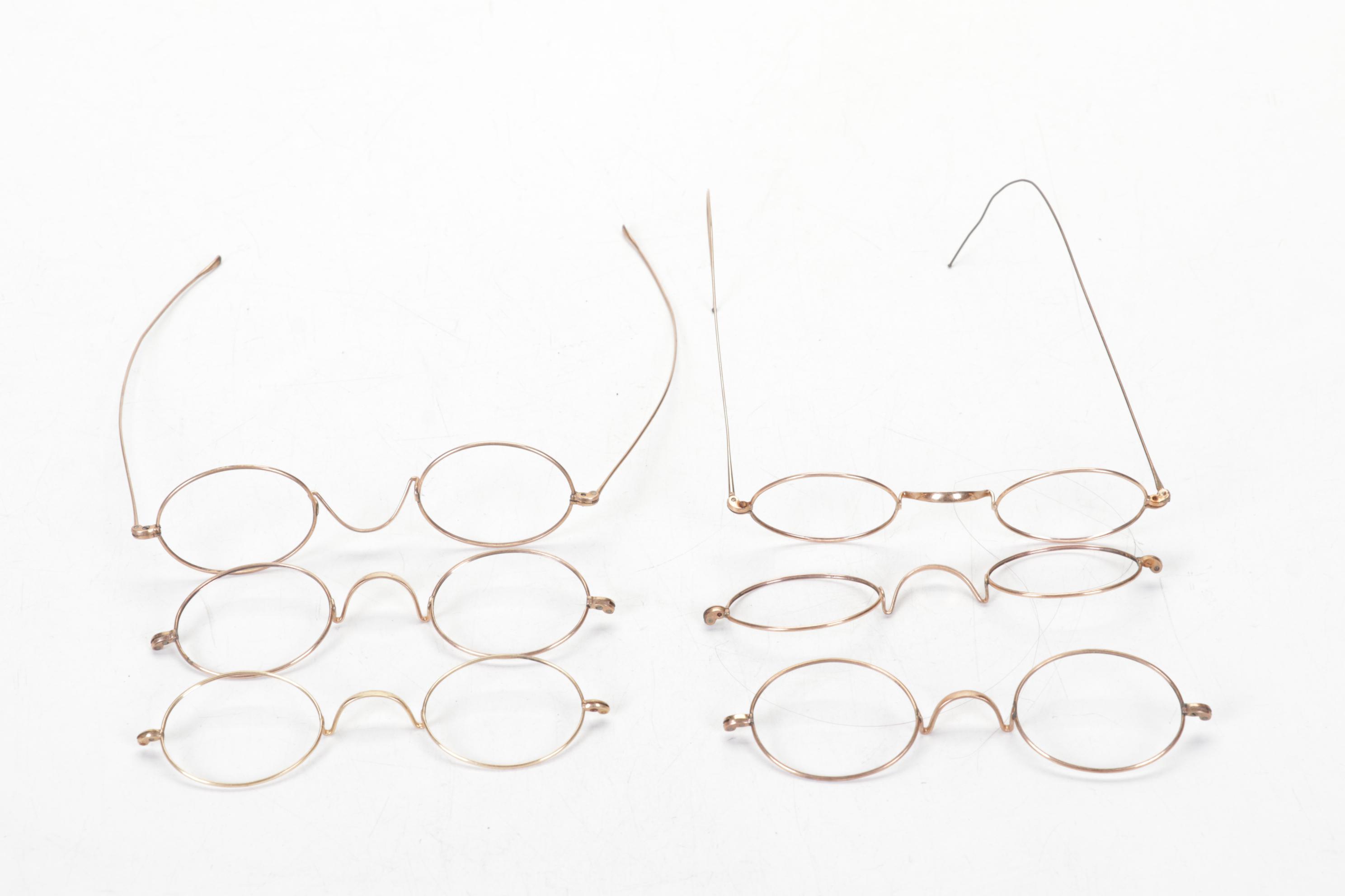 Pince-Nez, Temple Spectacles and Other Glasses, Late 19th/ Early 20th ...