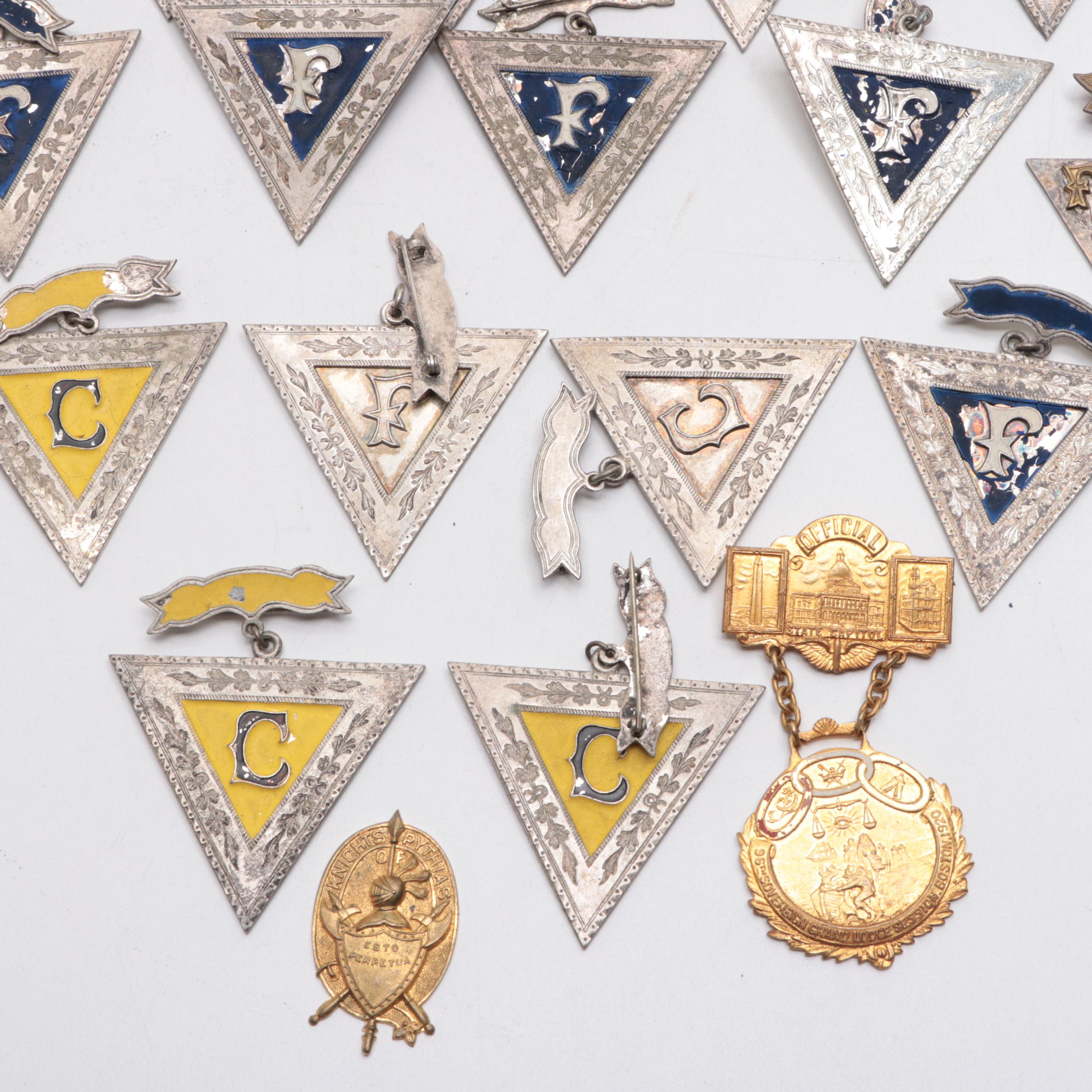 National China Co. and Other Cabinet Plates and Knights of Pythias ...