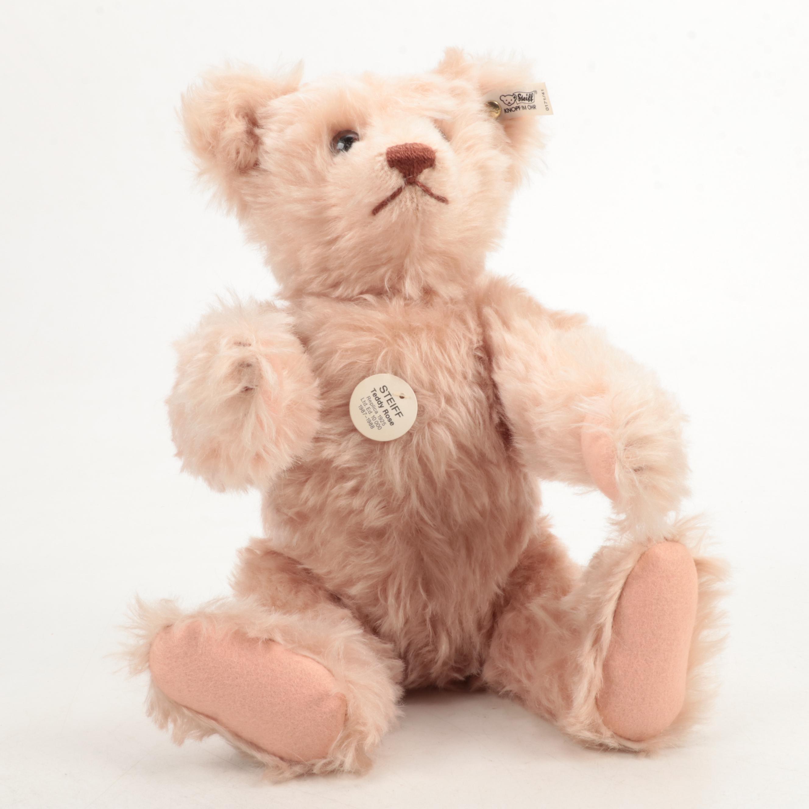Steiff Limited Edition "Teddy Rose" Replica and Other Teddy Bear | EBTH