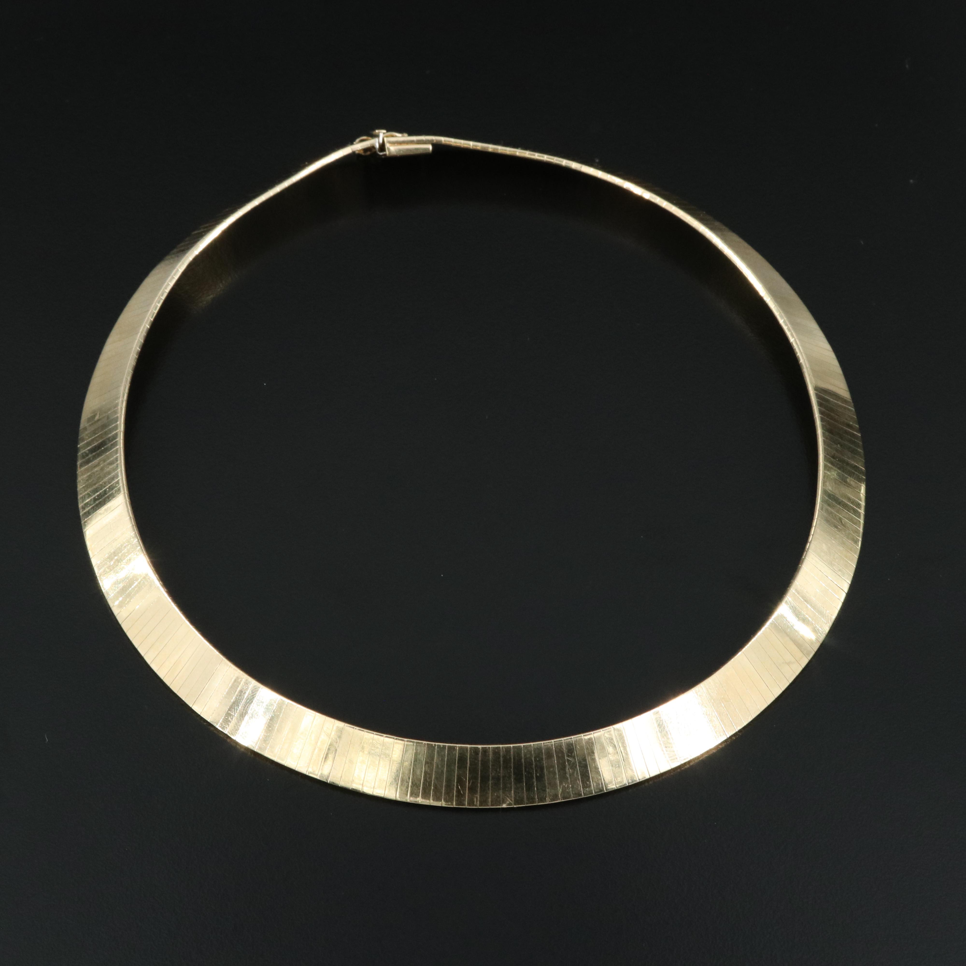 Italian 14K Omega Chain | EBTH