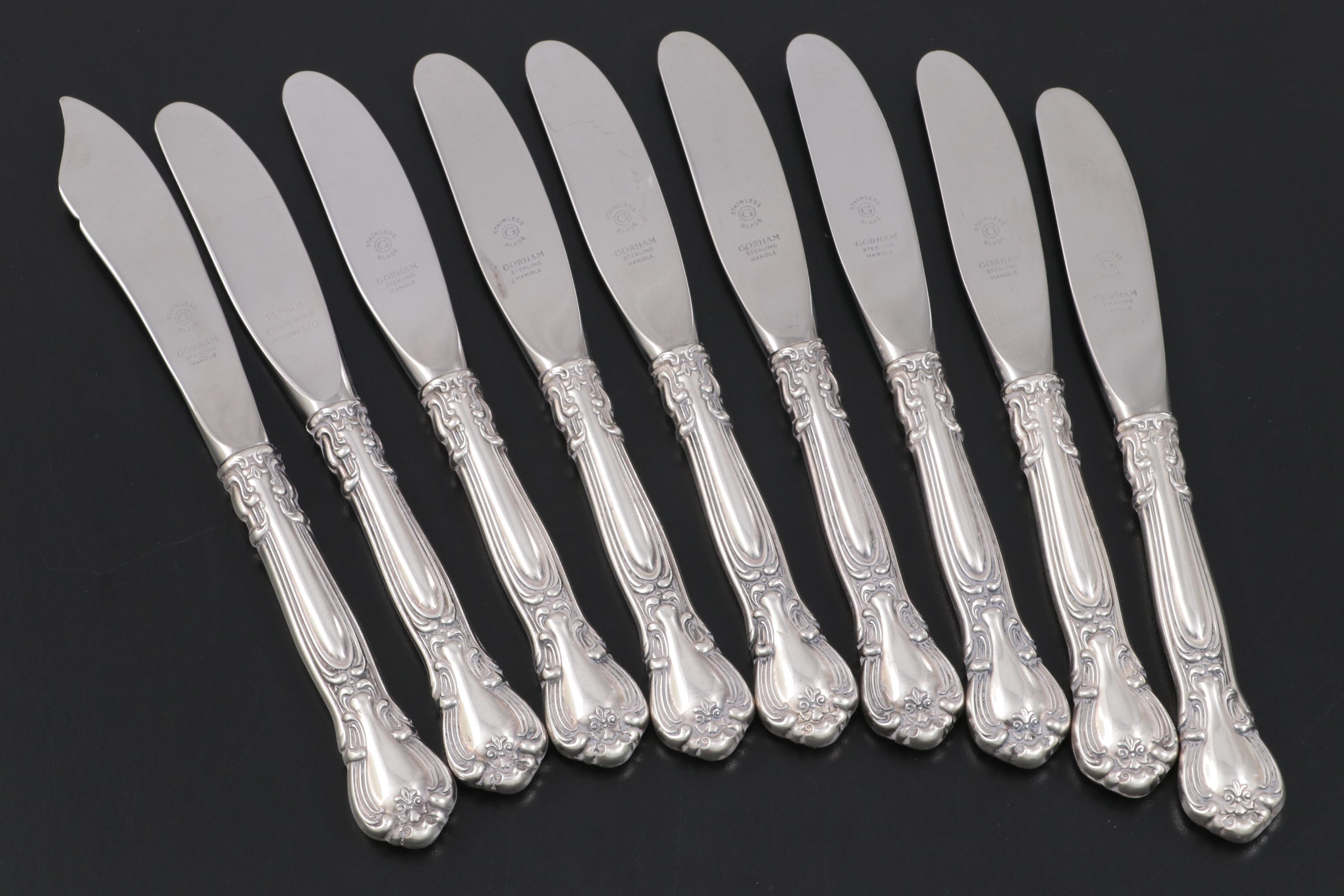 Gorham "Chantilly" Sterling Silver Handled Master Butter Knife and ...