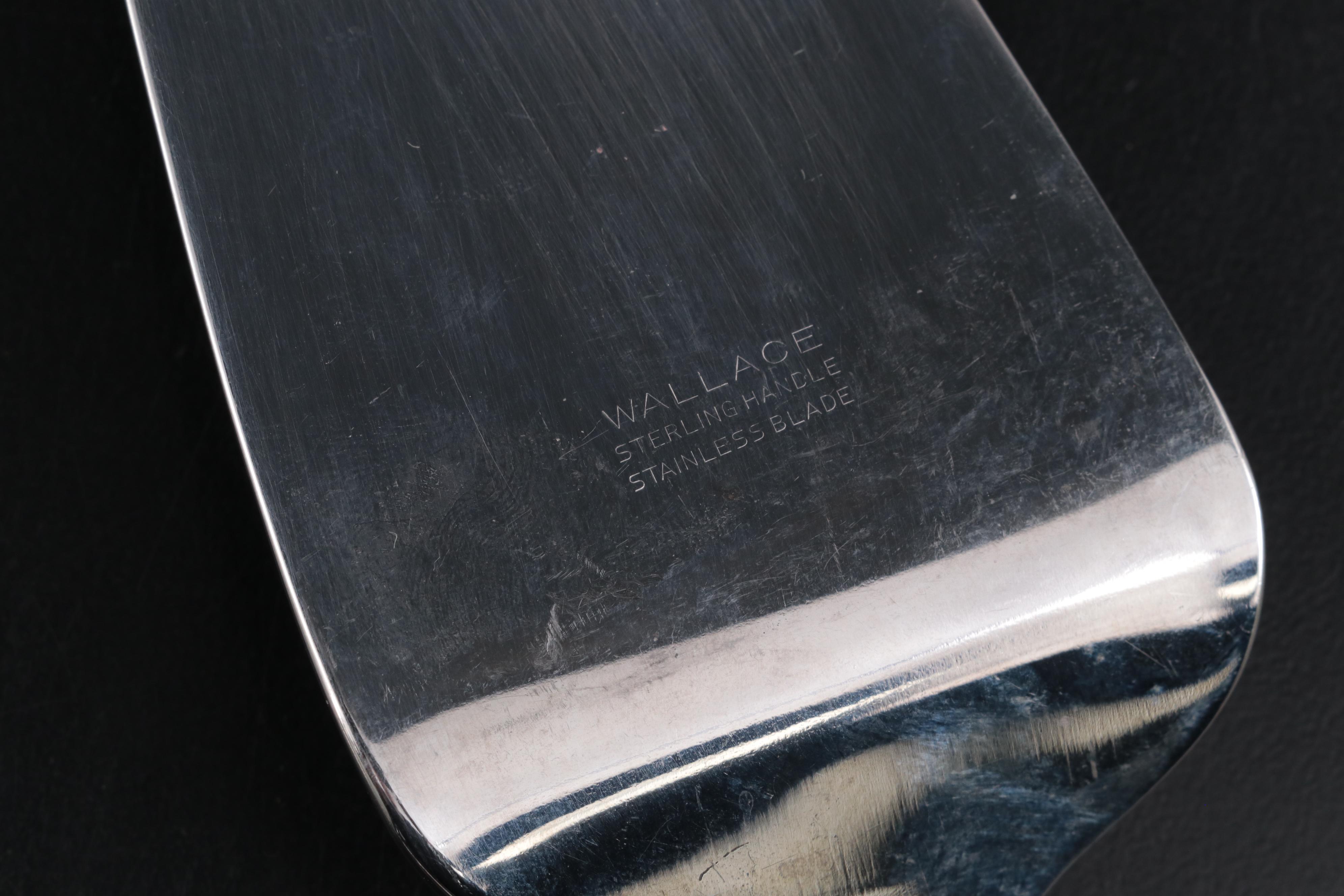 Wallace "Grand Baroque" Sterling Handled Knives and Cake Server | EBTH