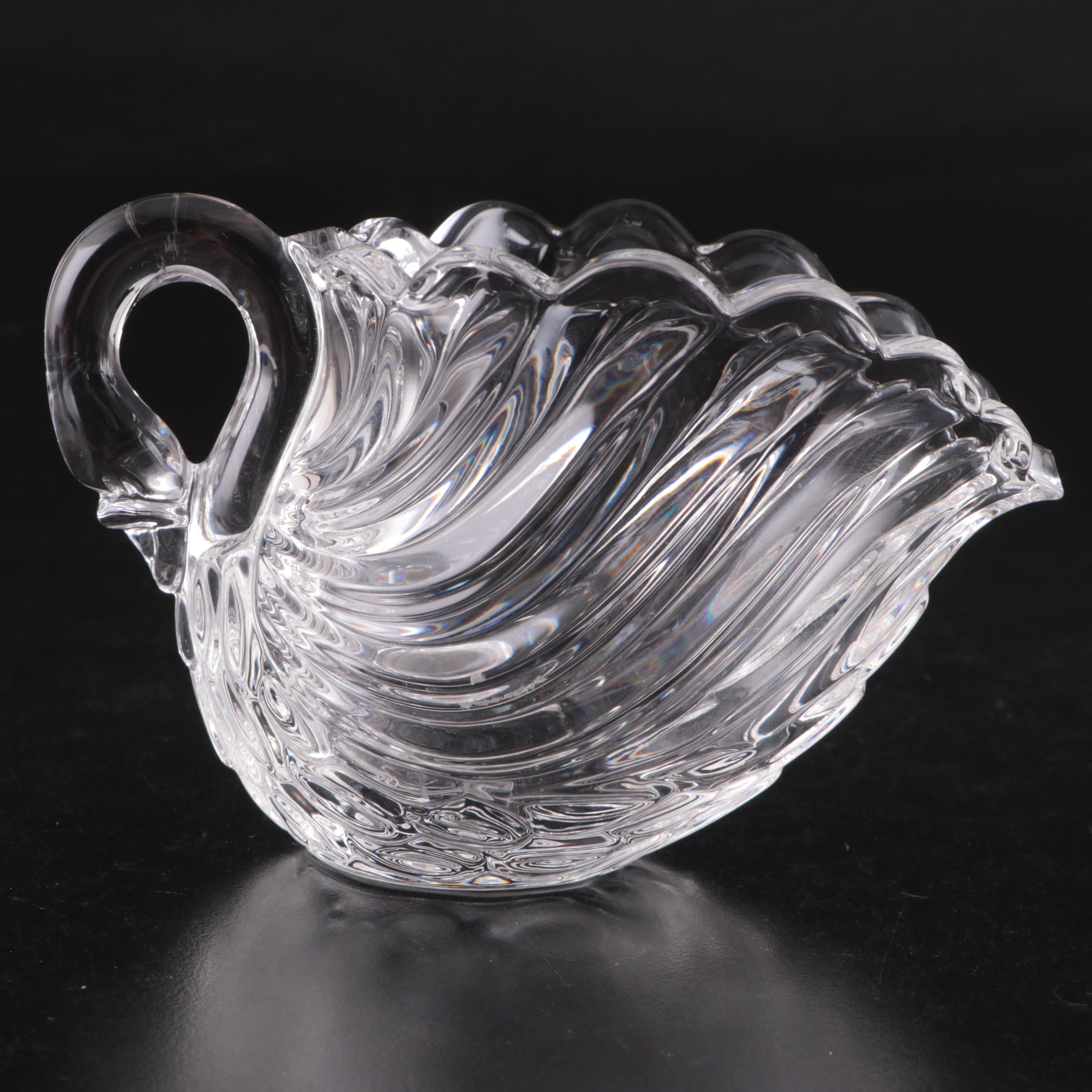Glass Swan Shaped Bowls and Figurine | EBTH