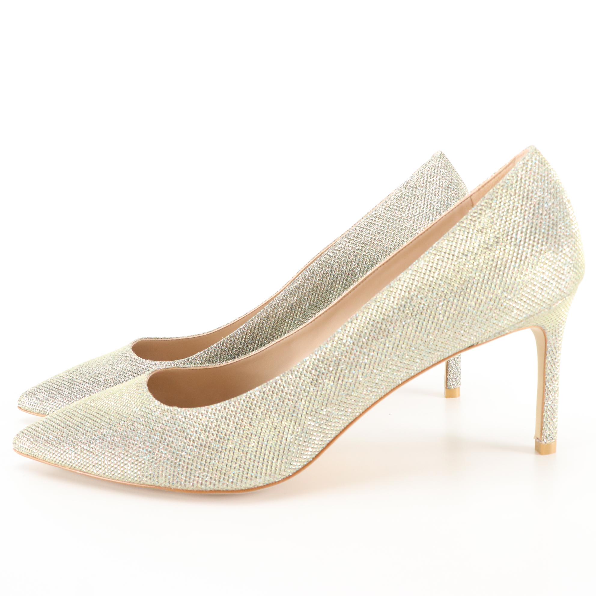 Stuart Weitzman Leigh 95 Patent Leather Pumps & Leigh 75 Sparkle Heels ...