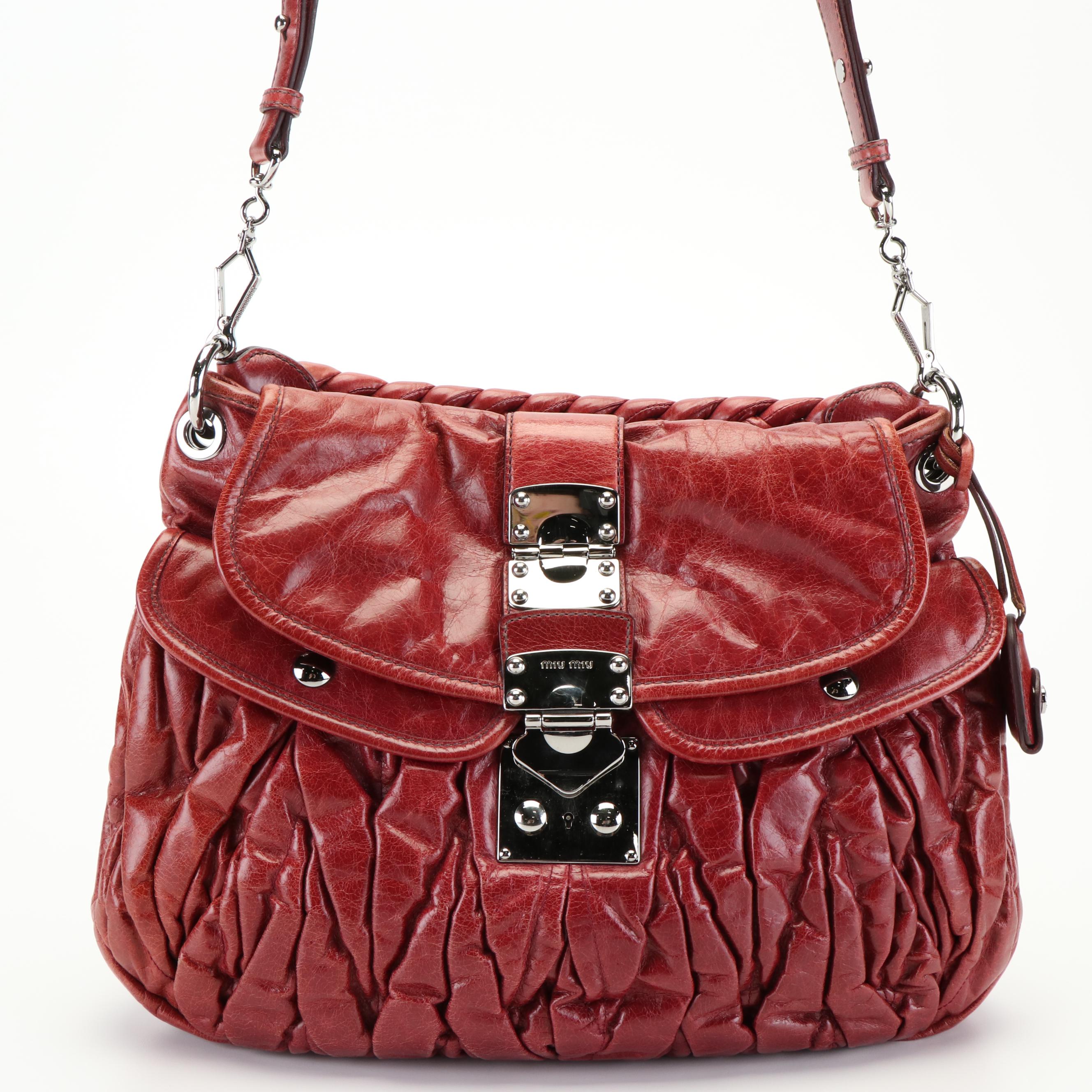 Miu Miu Coffer Matelasse Leather Hobo Bag | Everything But The House