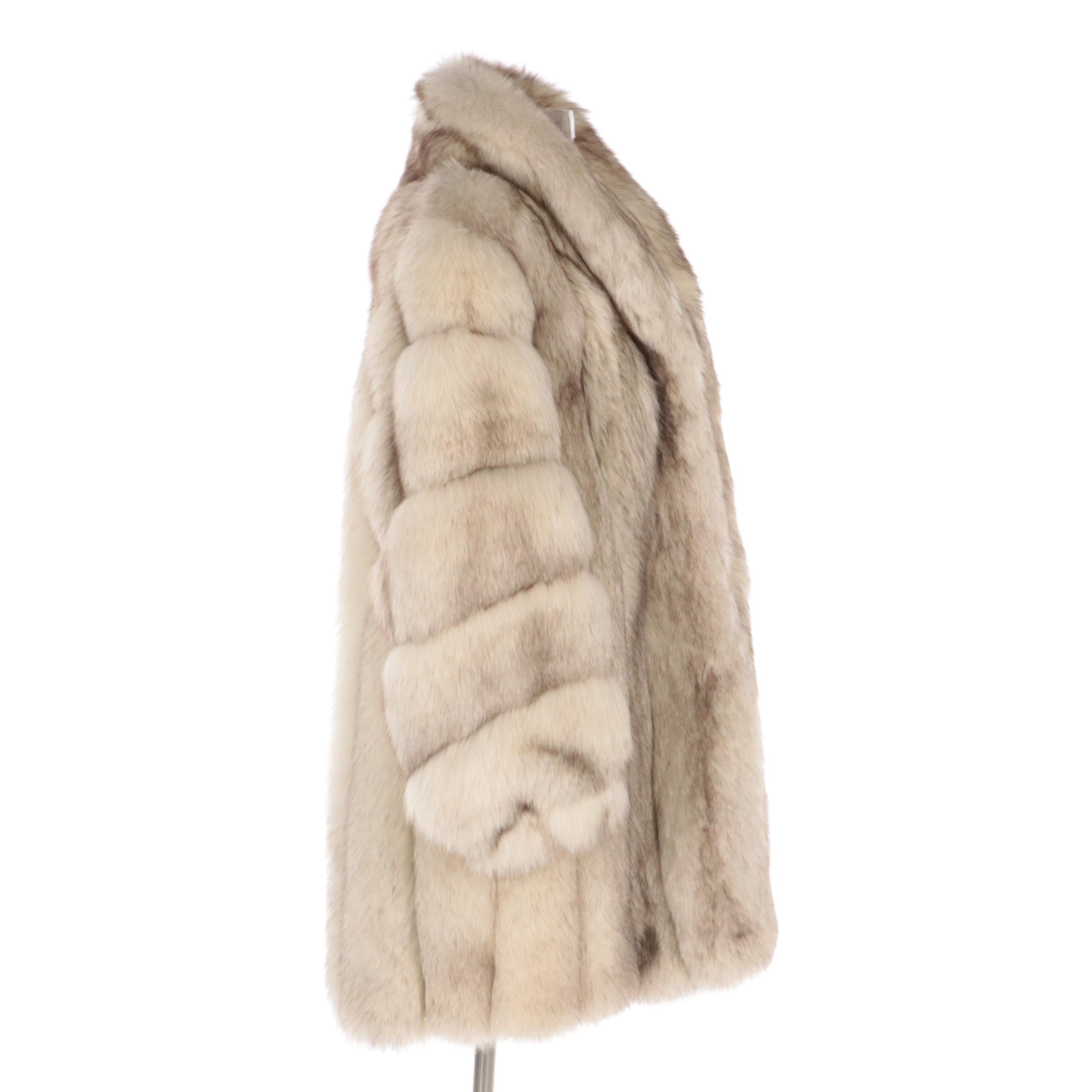 Blue Fox Fur Stroller Coat by Evans Furs for Lazarus | EBTH